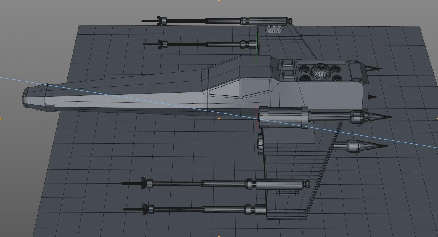 Star Wars X-Wing free 3D model | CGTrader