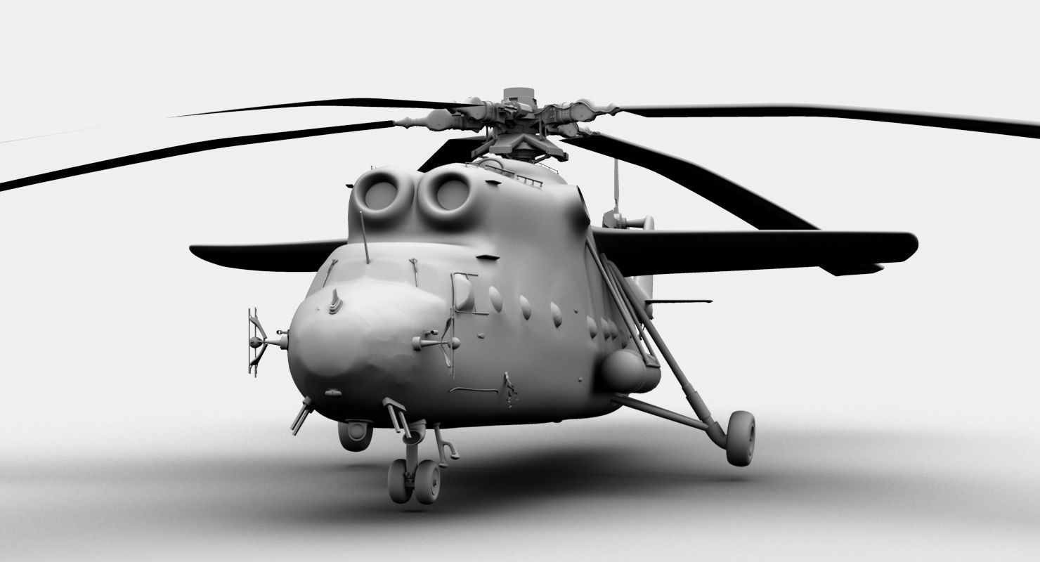 Military Civilian Multirole Helicopter mil Mi-6 Hook 3d model 3D model ...