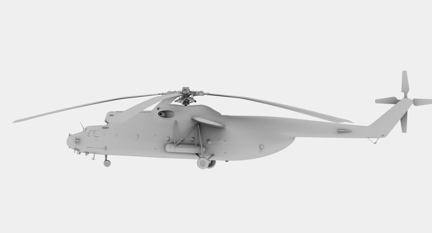 Military Civilian Multirole Helicopter mil Mi-6 Hook 3d model 3D model ...