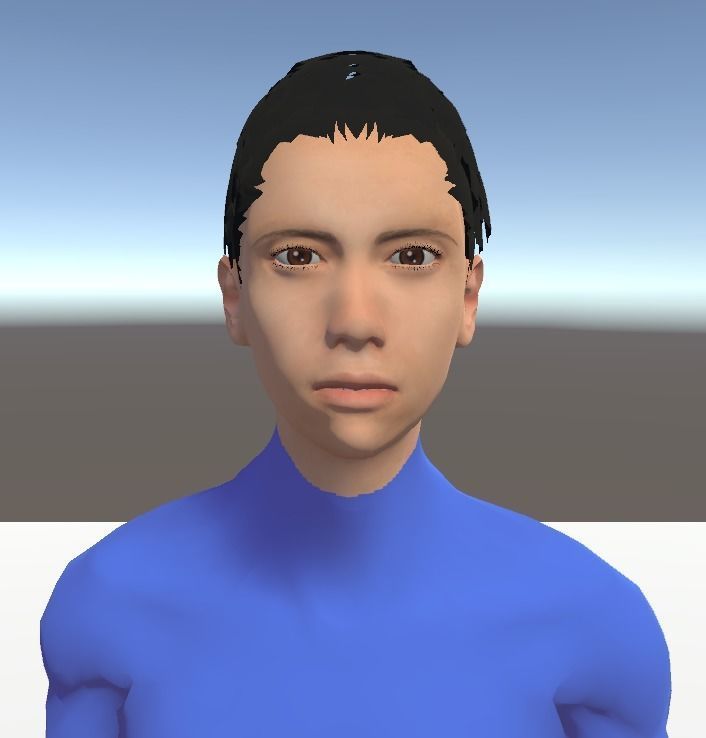 Unity Humanoid Model Male 001 free 3D model rigged | CGTrader