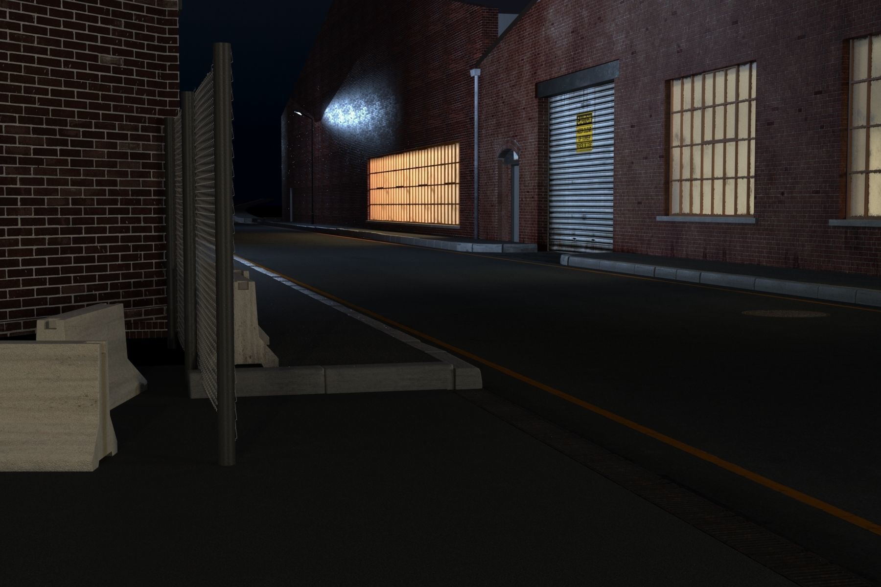 Night Street Scene V-ray 3D model | CGTrader