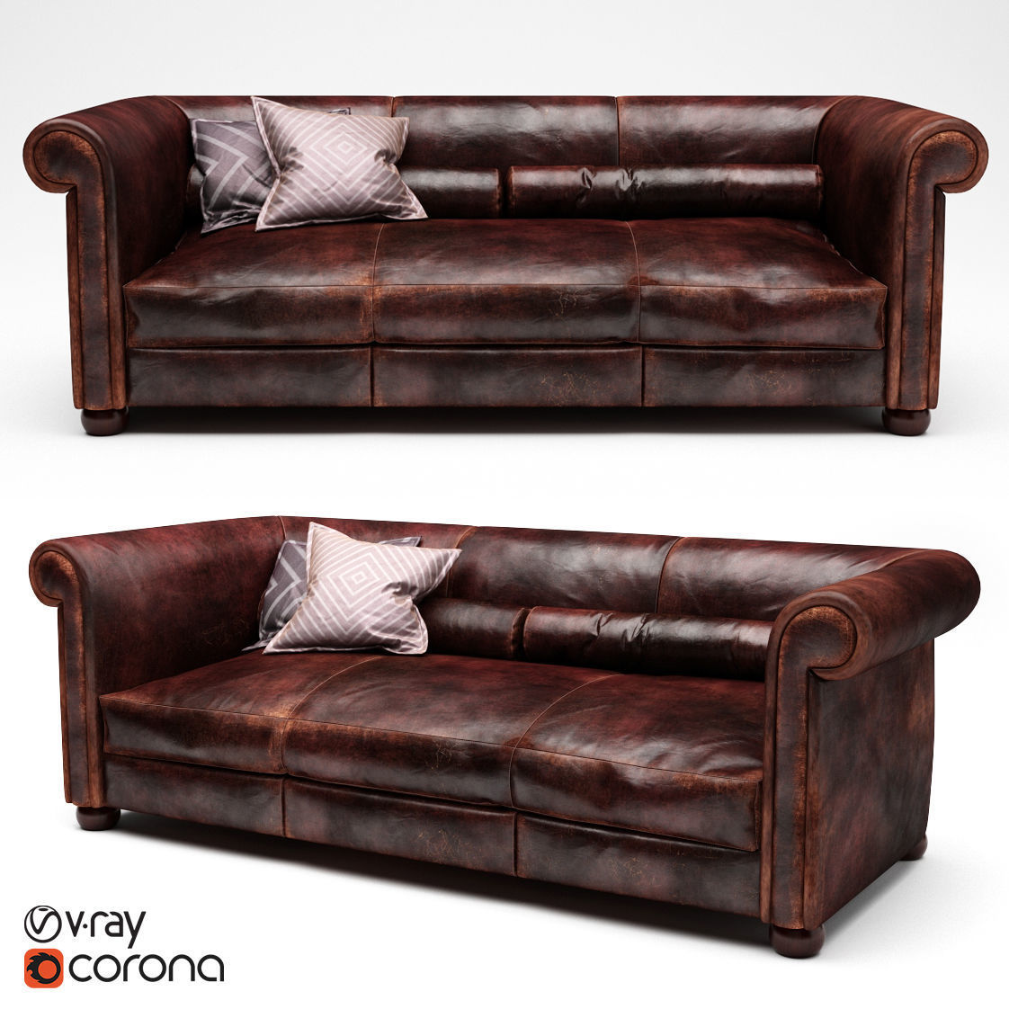Baxter Alfred Sofa 3D model | CGTrader