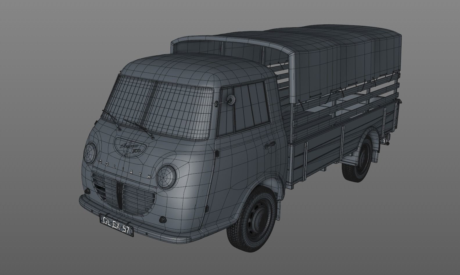 GOLIATH EXPRESS 1100 PICKUP 1957 3D model | CGTrader