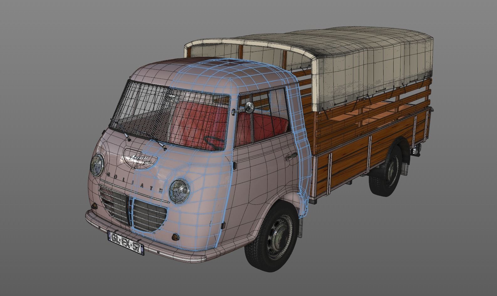 GOLIATH EXPRESS 1100 PICKUP 1957 3D model | CGTrader