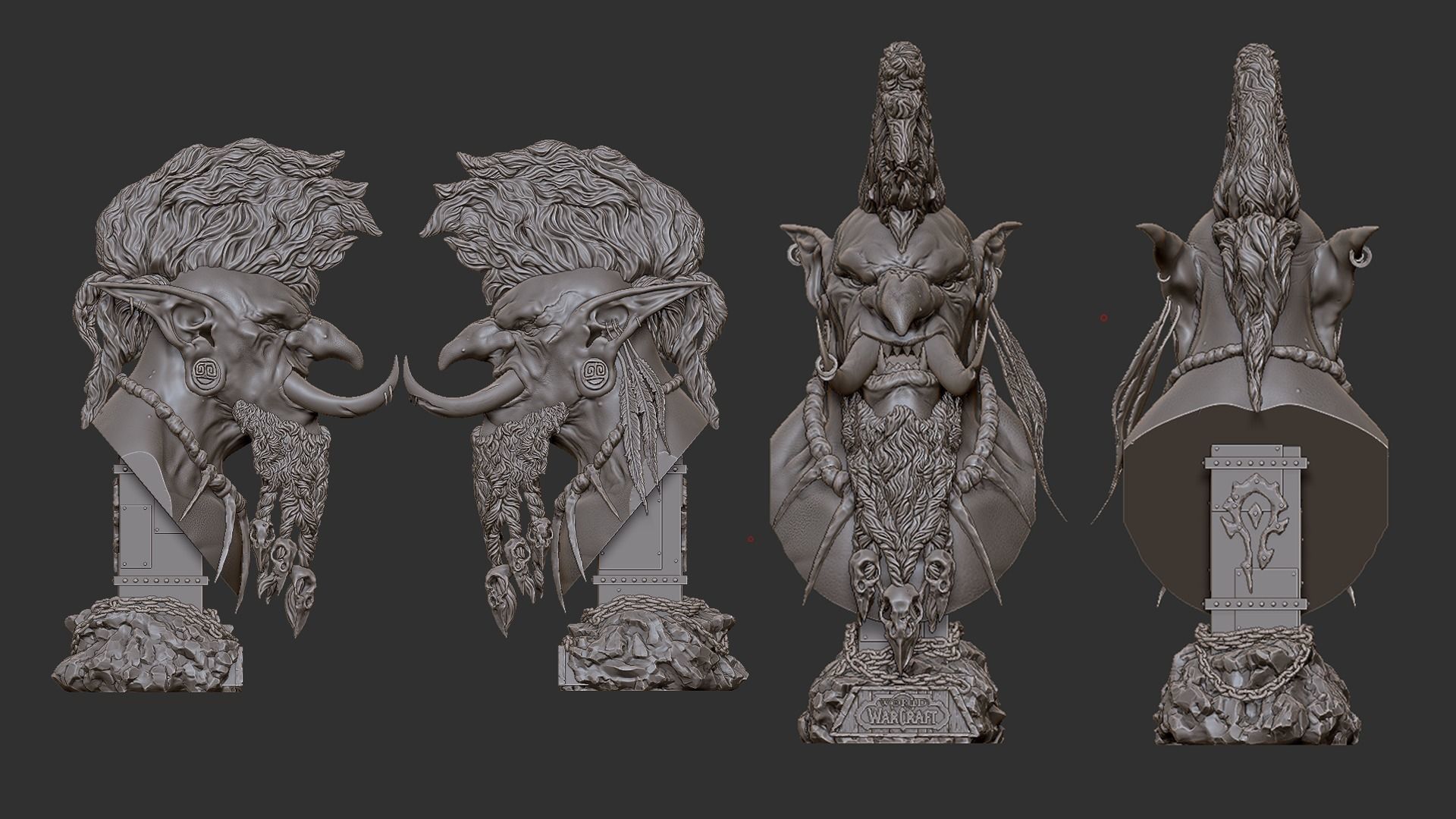 World of Warcraft sculpture 3D model 3D printable | CGTrader