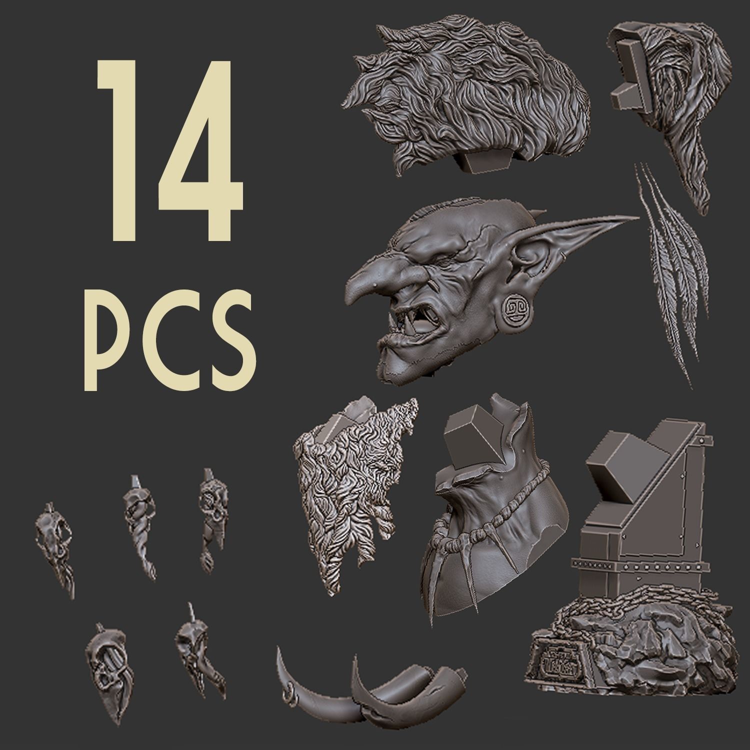 World of Warcraft sculpture 3D model 3D printable | CGTrader