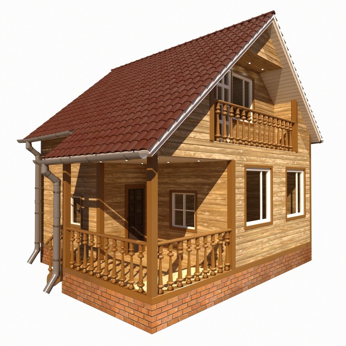 Wooden House 3D model | CGTrader