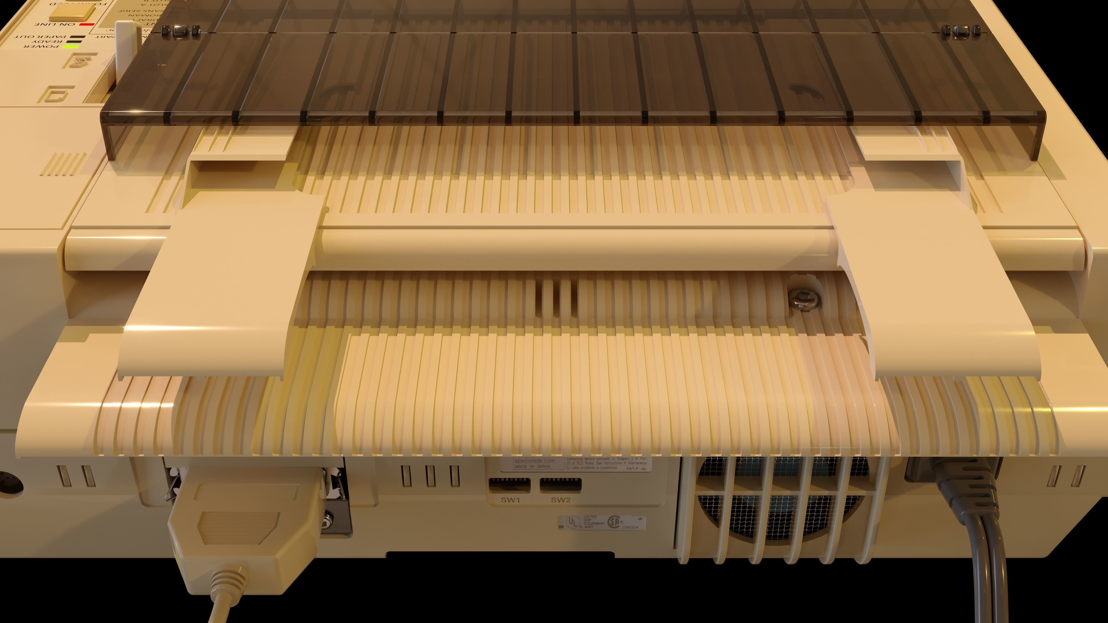 Dot Matrix Printer 3D model | CGTrader