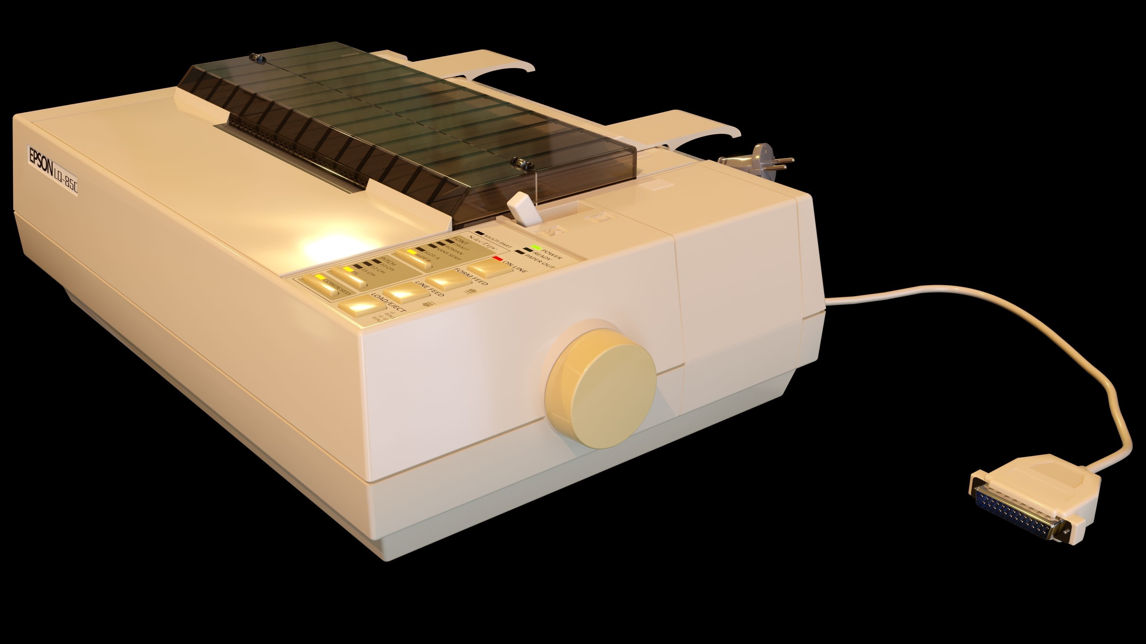 Dot Matrix Printer 3D model | CGTrader
