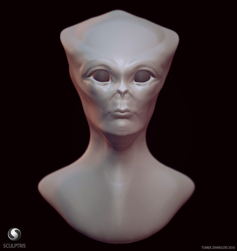 Alien Head Sculpt 3D model | CGTrader