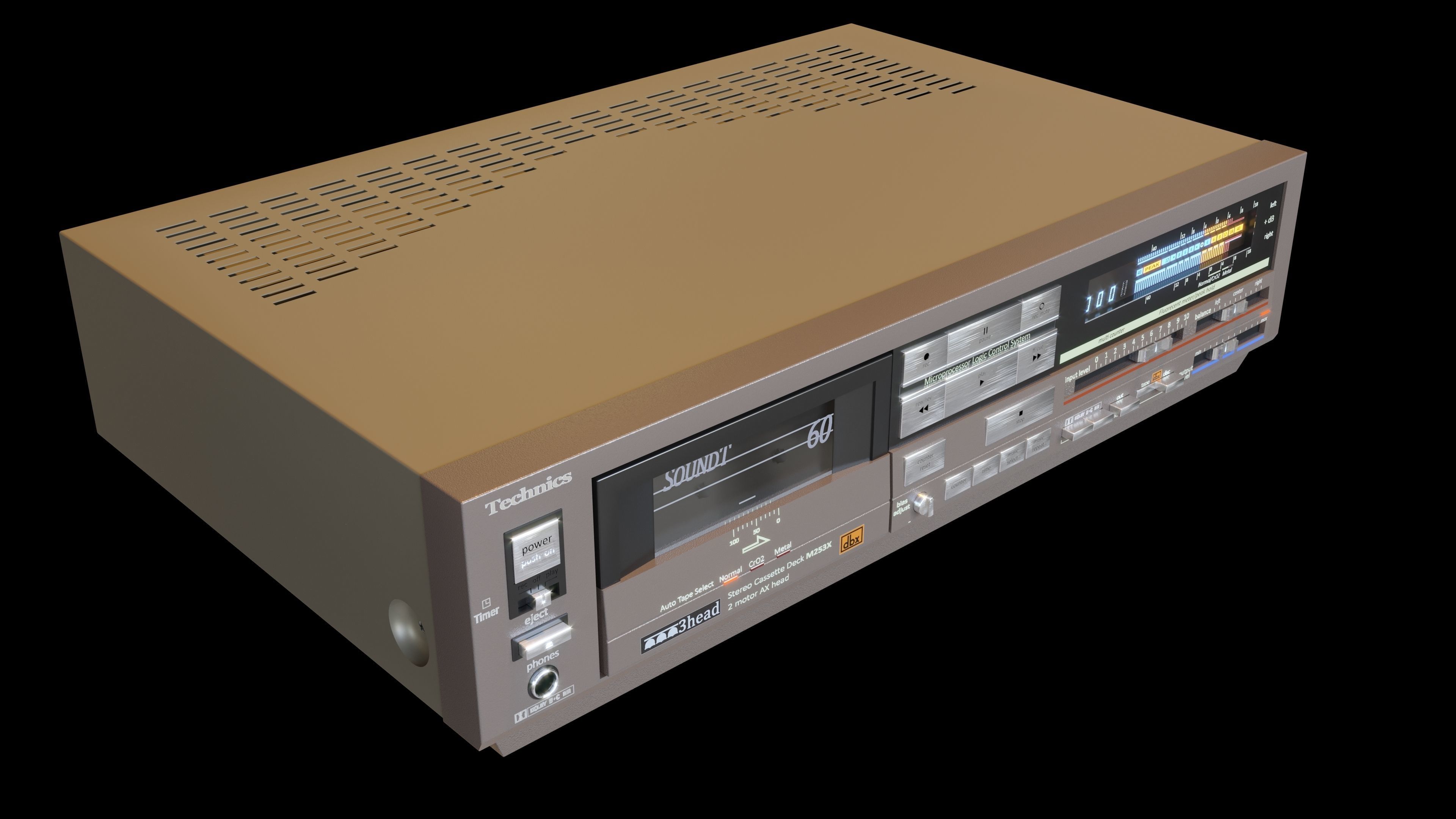 Tape Deck Stereo 3D model | CGTrader