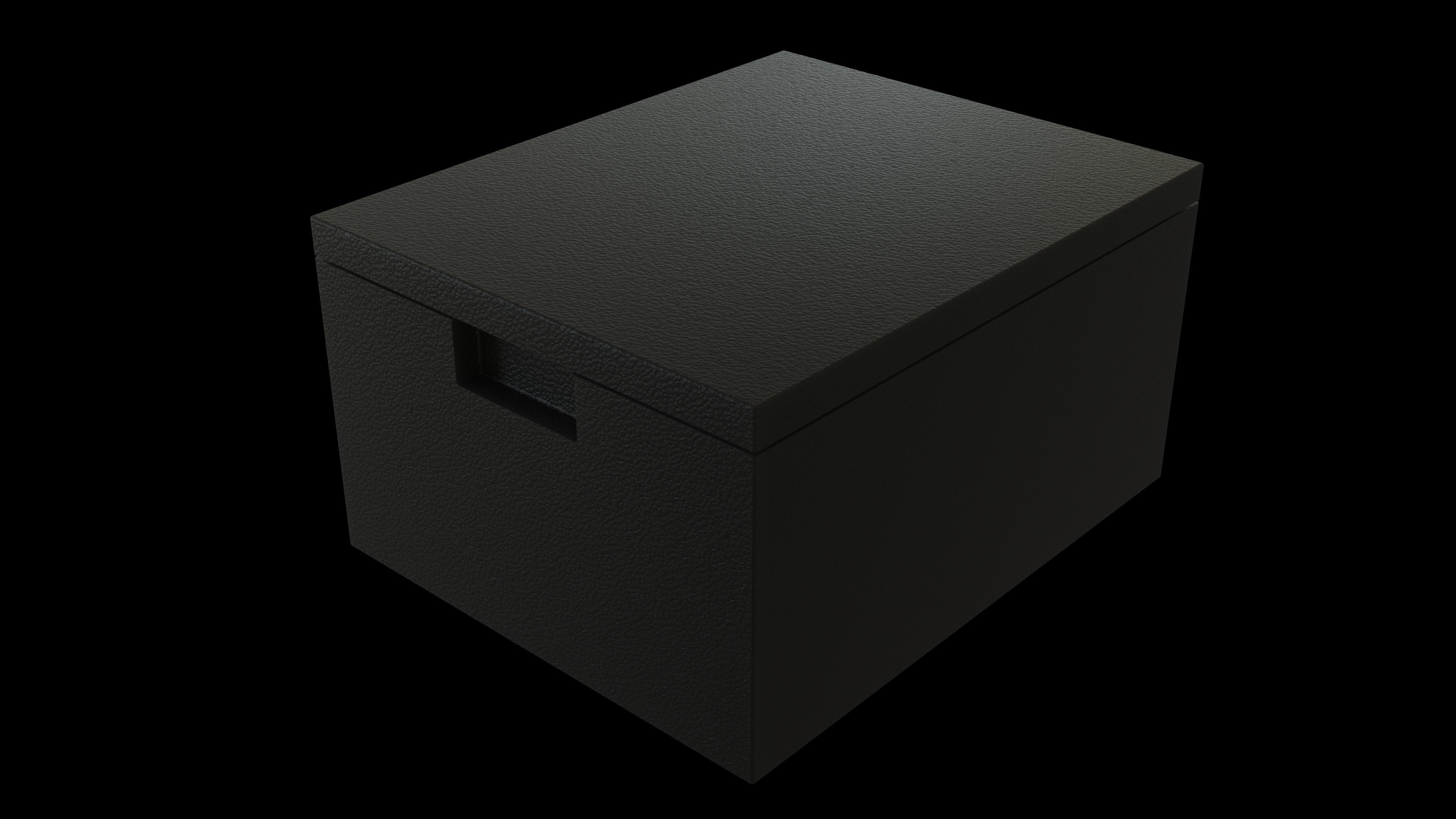 Styrofoam Cooler Box 3D model | CGTrader
