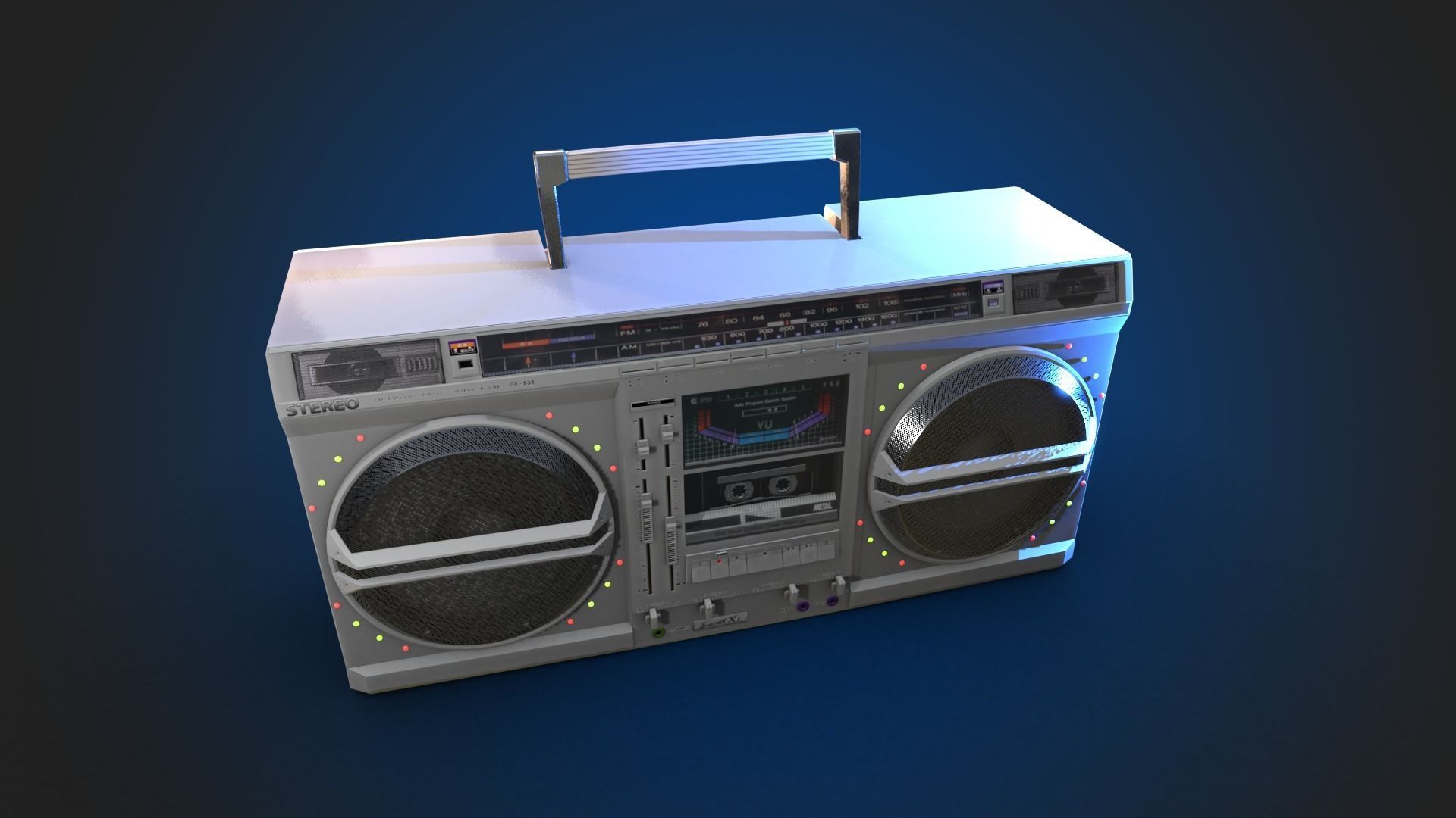 3D model BoomBox VR / AR / low-poly | CGTrader
