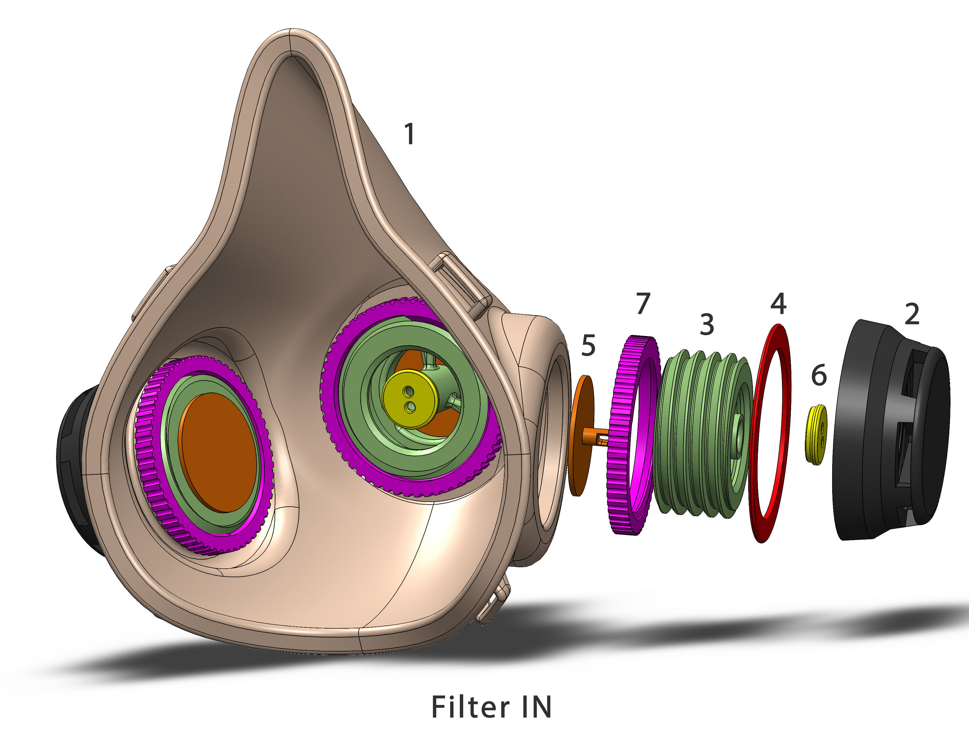 COVID-19 protection mask free 3D model 3D printable | CGTrader