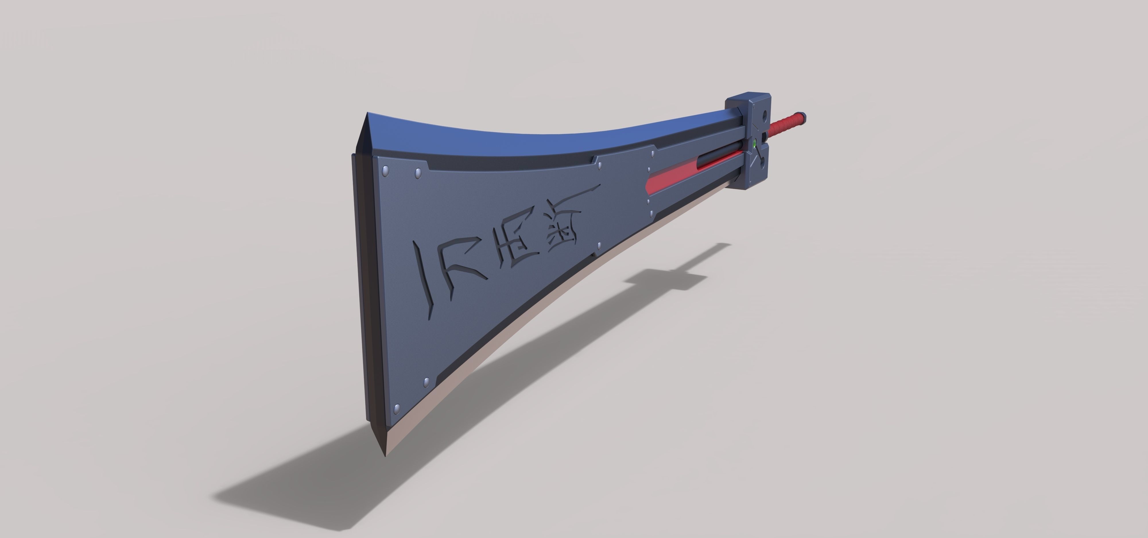 Hardedge sword from the game Final Fantasy 7 Remake 3D model 3D ...
