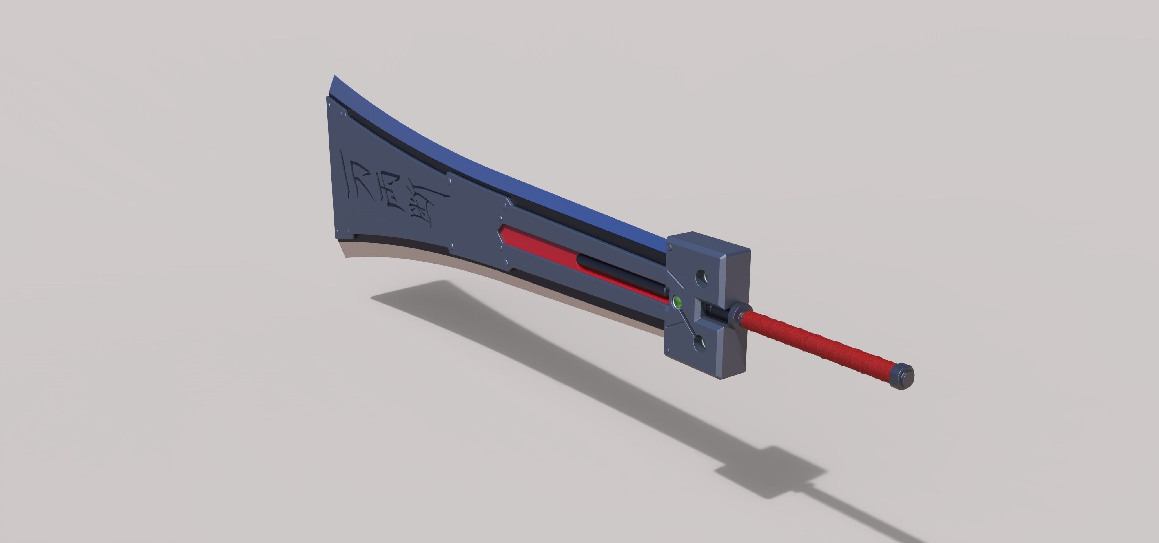 Hardedge sword from the game Final Fantasy 7 Remake 3D model 3D ...