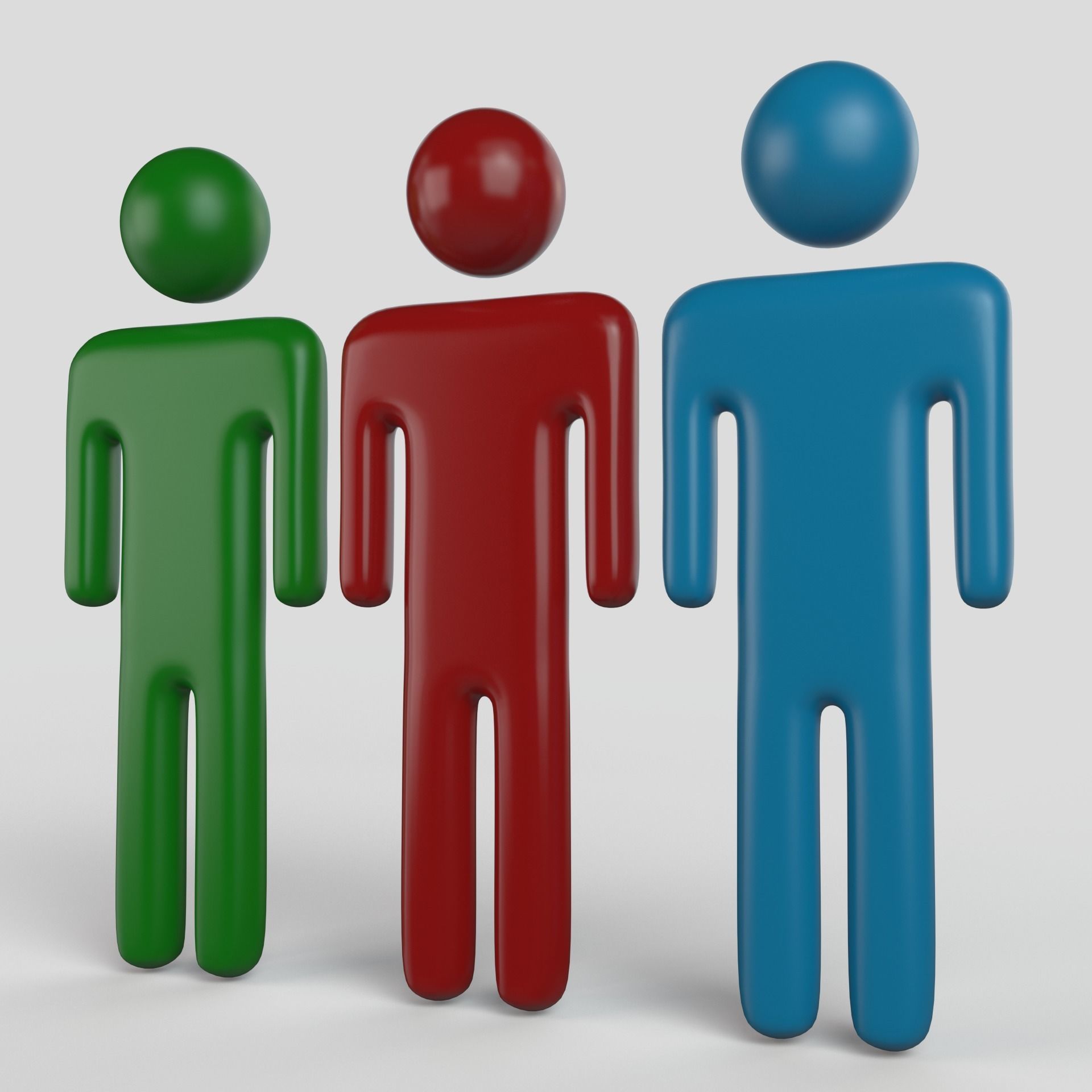 Pictogram Man 3D model | CGTrader