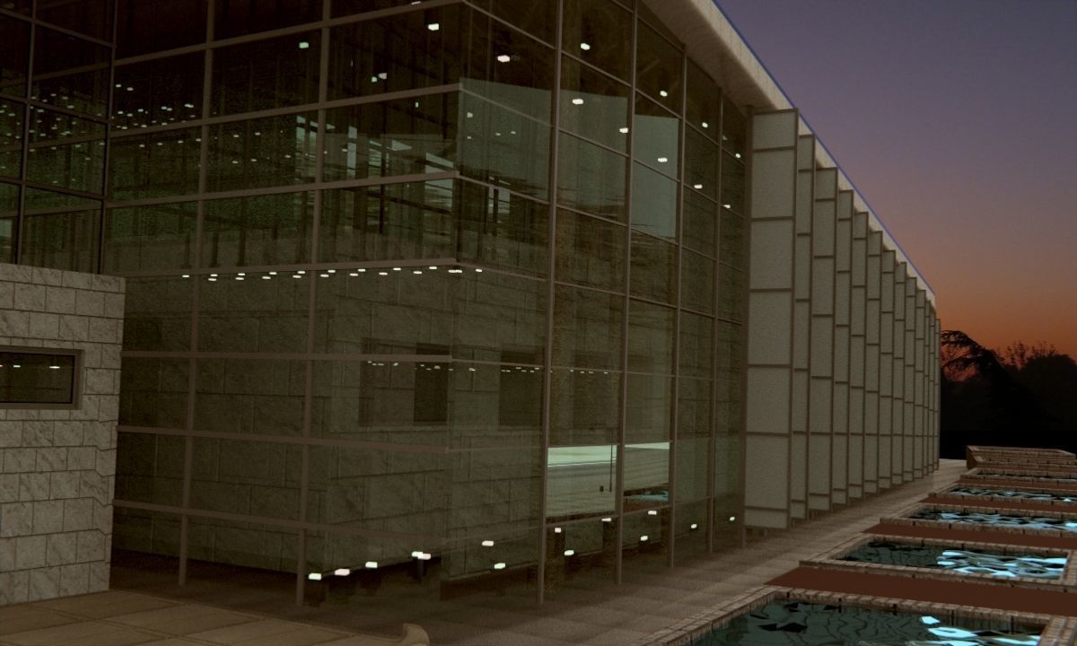 3D model Congress Palace VR / AR / low-poly | CGTrader