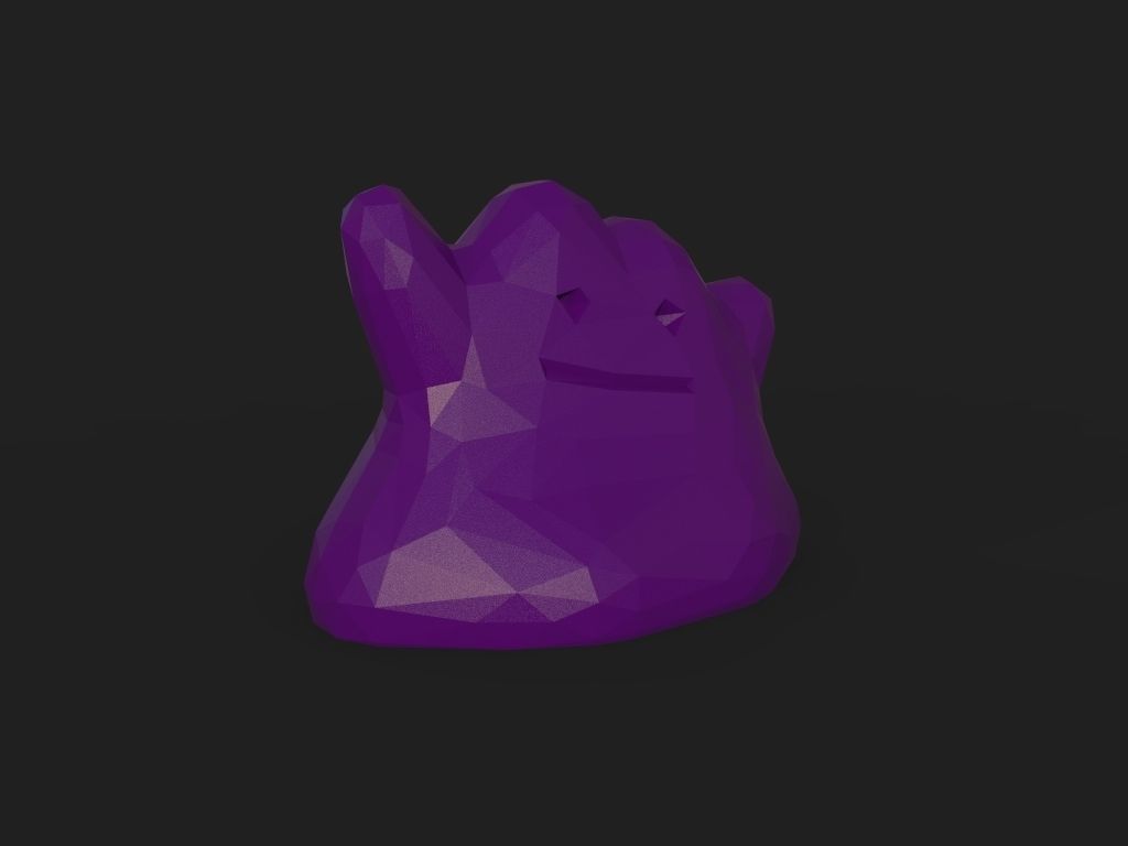 Ditto Low Poly polygon 3D model 3D printable | CGTrader