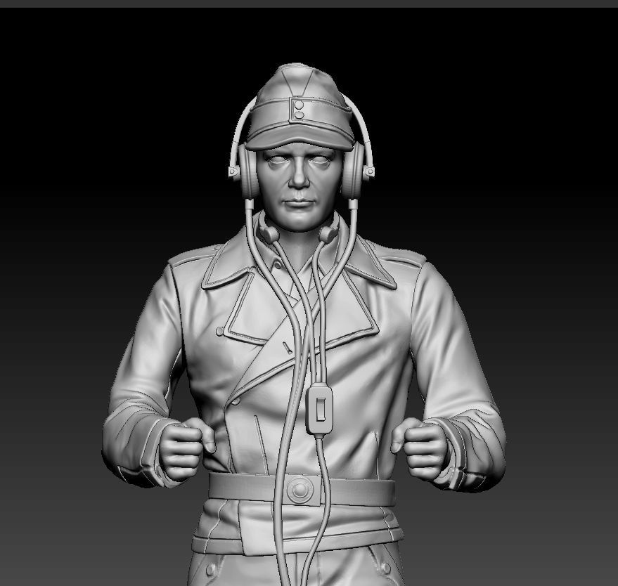 German officer 3D model 3D printable | CGTrader