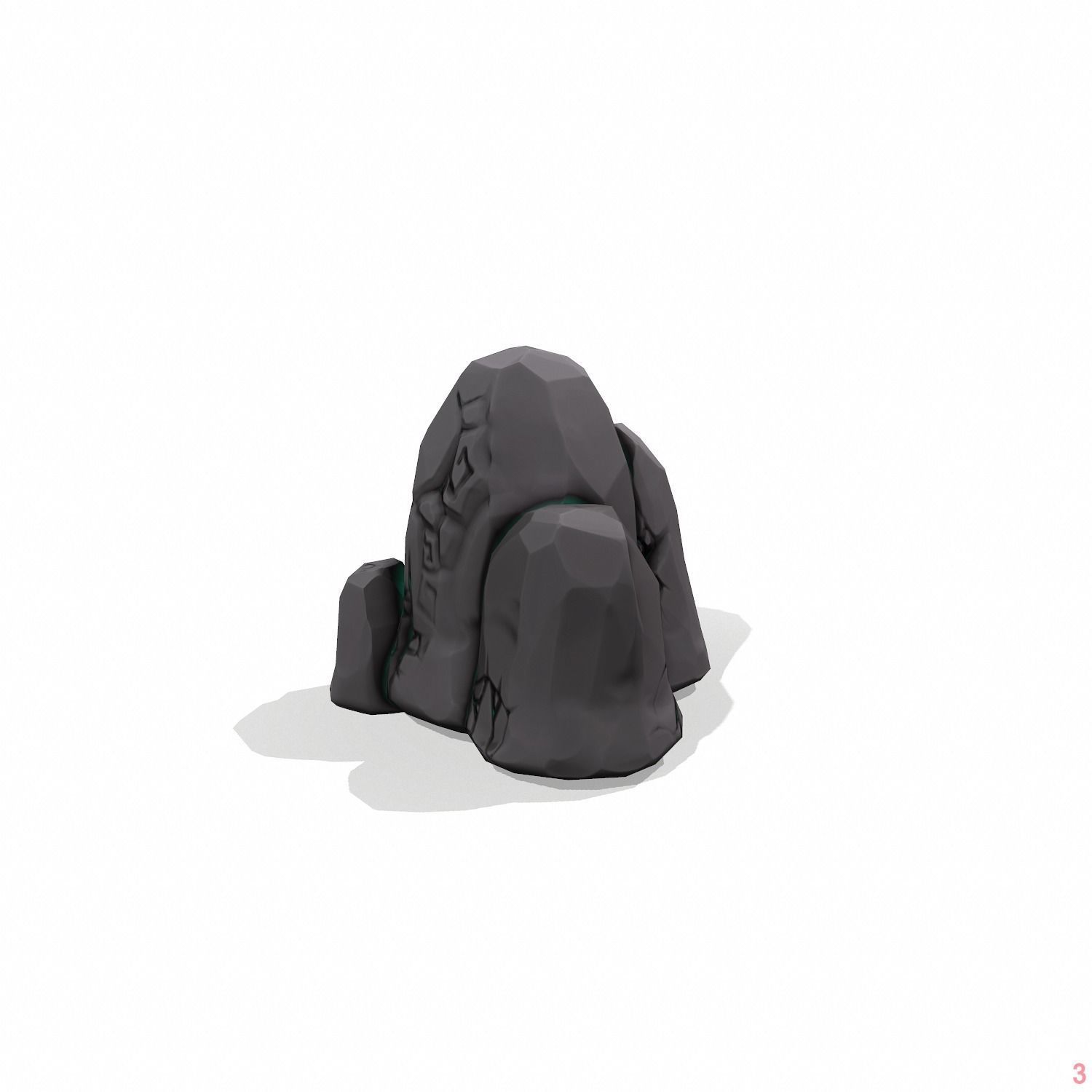 3D model Rock Stylized - PBR VR / AR / low-poly | CGTrader