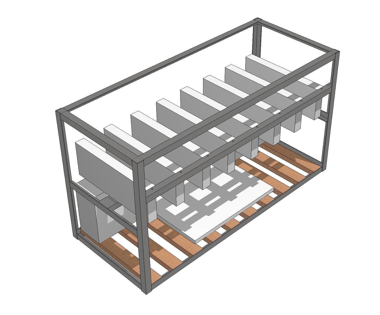 8 GPU Custom Frame 3D model | CGTrader