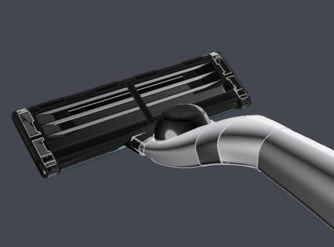 Detailed Gillette Mach 3 Razor cad model 3D Model OBJ LWO LW LWS 3DM ...