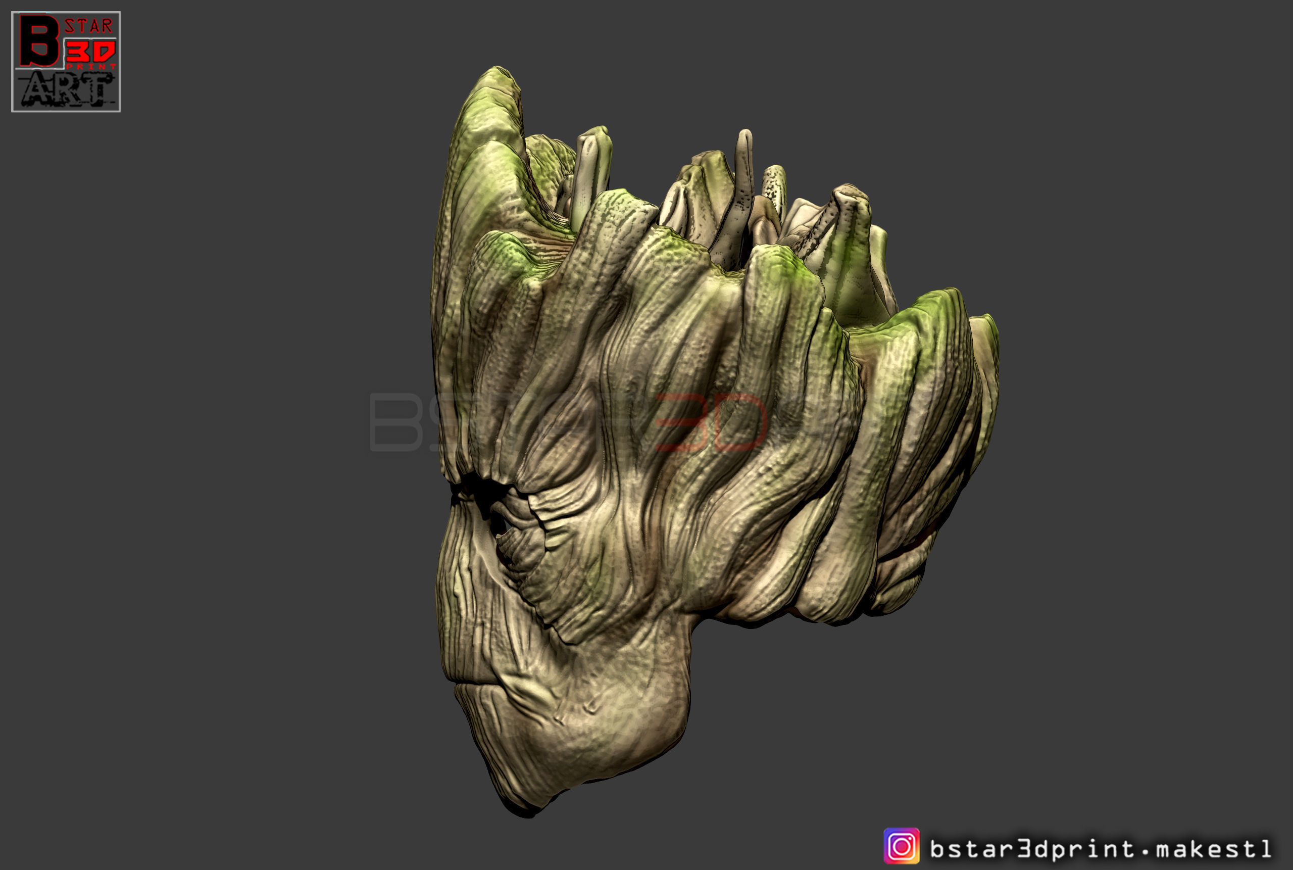 Groot mask - Guardians of the Galaxy - Marvel comics cosplay 3D model ...