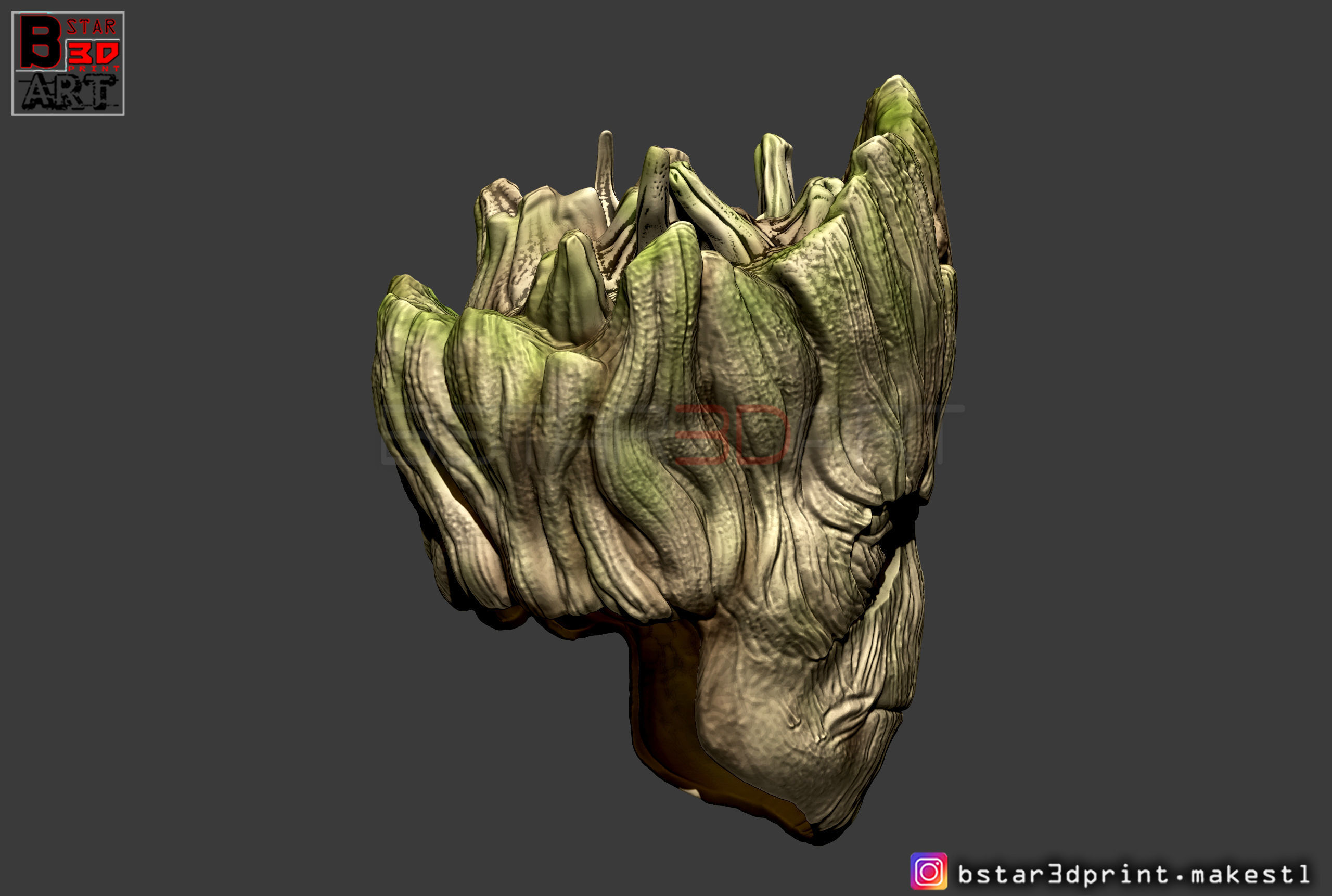 Groot mask - Guardians of the Galaxy - Marvel comics cosplay 3D model ...