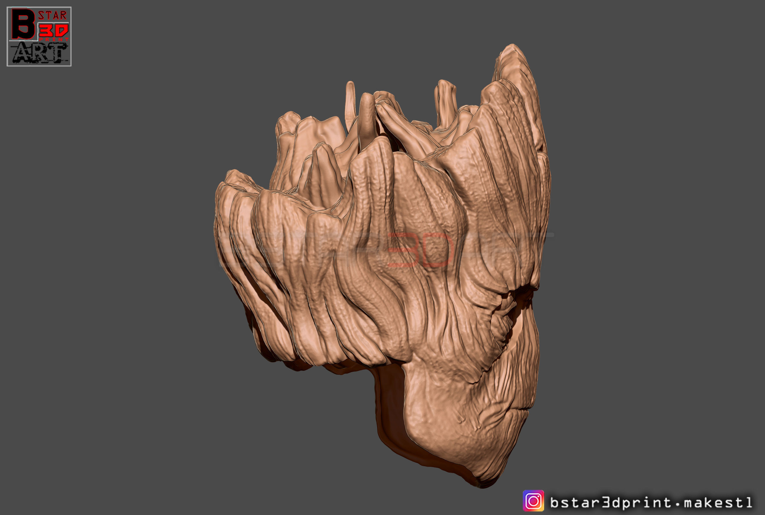 Groot mask - Guardians of the Galaxy - Marvel comics cosplay 3D model ...