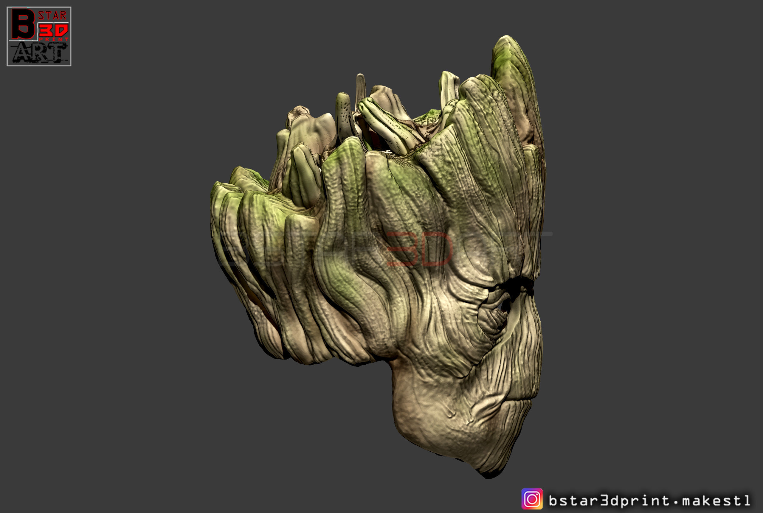 Groot mask - Guardians of the Galaxy - Marvel comics cosplay 3D model ...