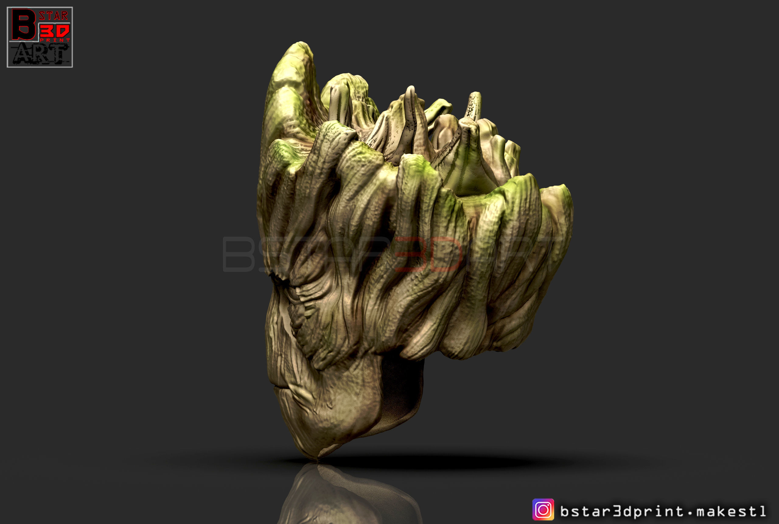 Groot mask - Guardians of the Galaxy - Marvel comics cosplay 3D model ...