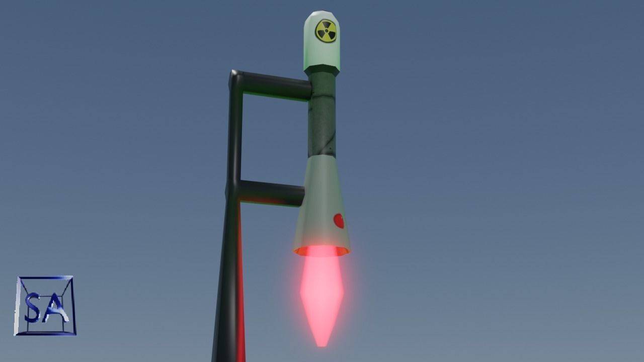 3D model Nuclear Missile Launcher VR / AR / low-poly | CGTrader