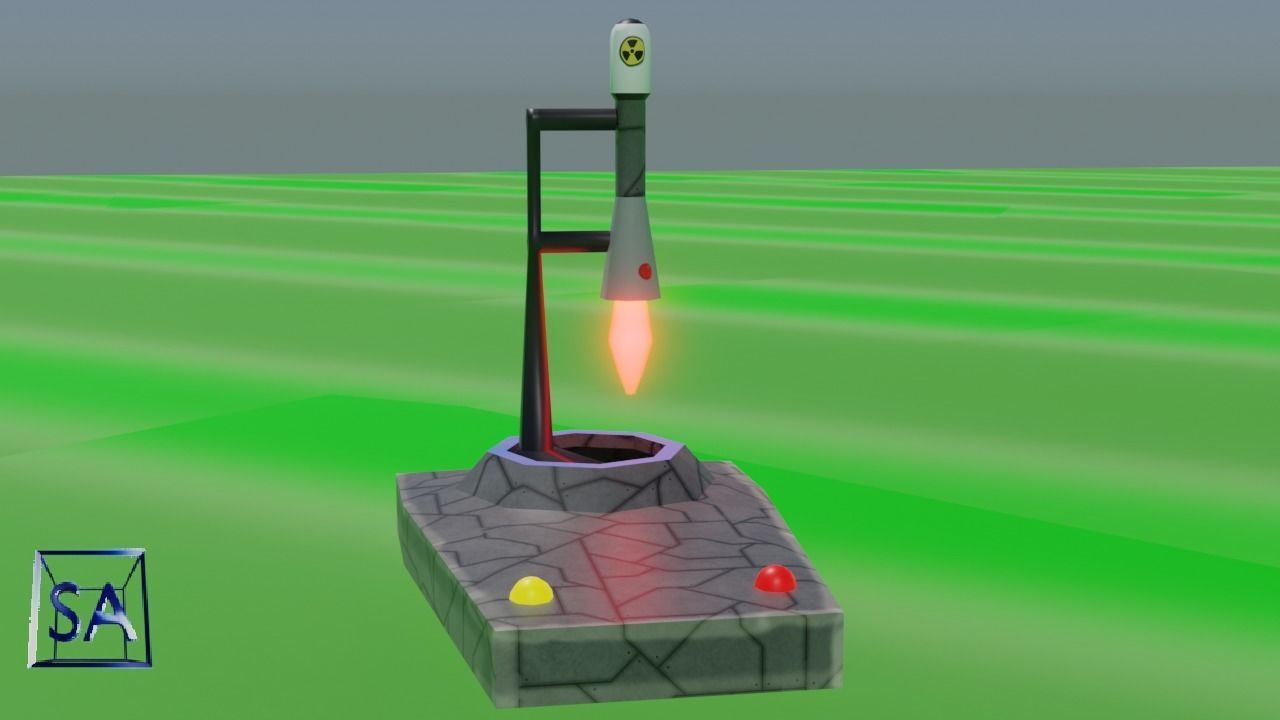 3D model Nuclear Missile Launcher VR / AR / low-poly | CGTrader