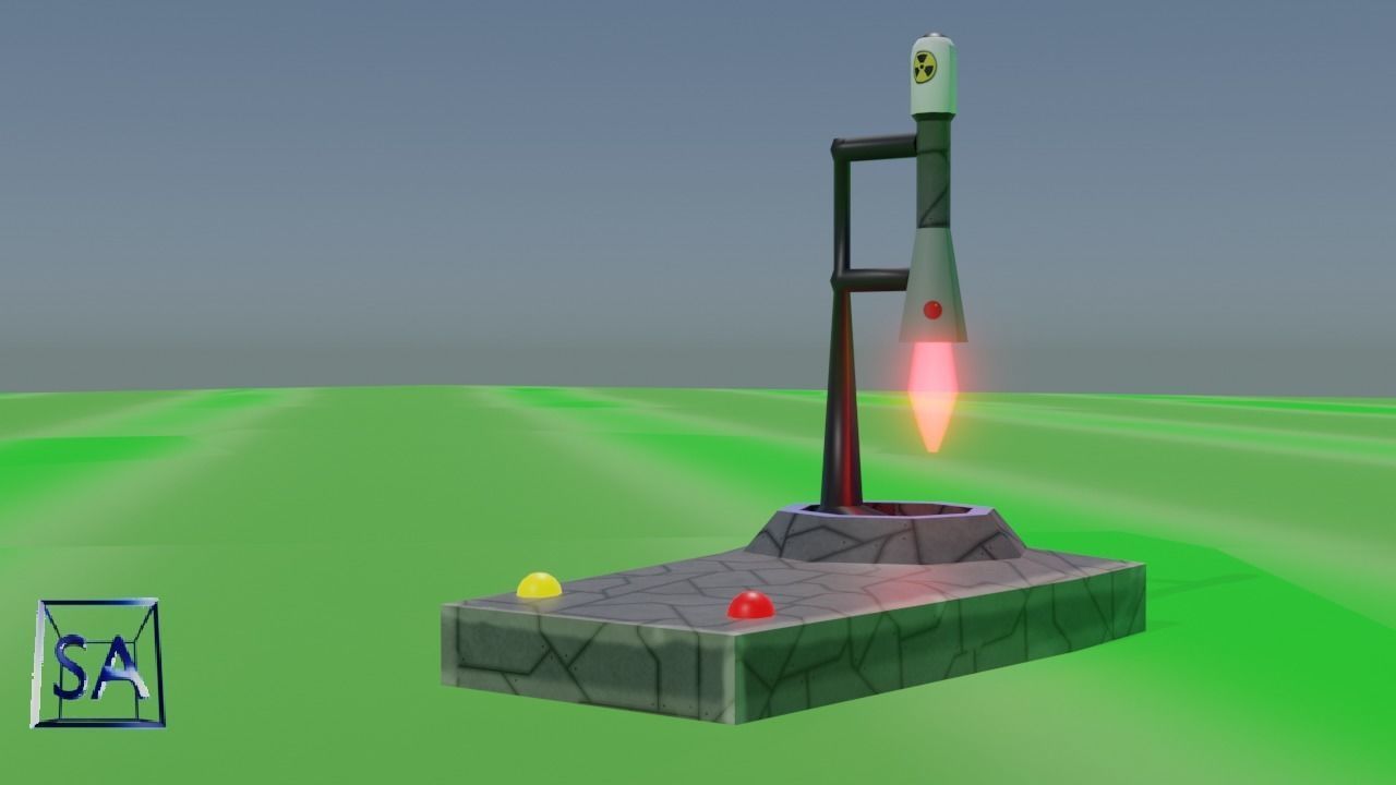 3D model Nuclear Missile Launcher VR / AR / low-poly | CGTrader