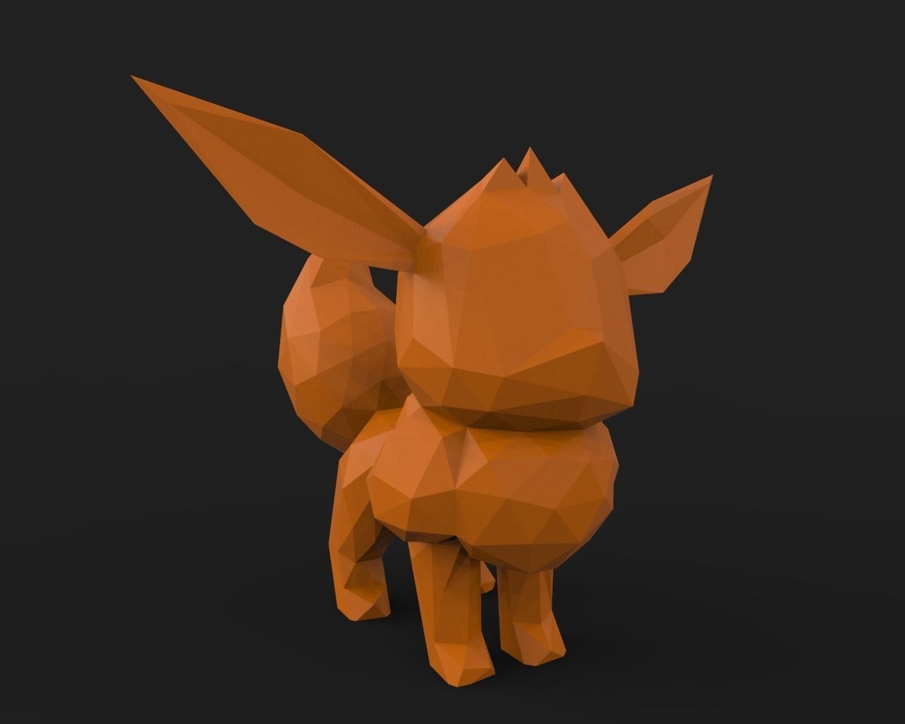 Eevee Low Poly pokemon 3D model 3D printable | CGTrader