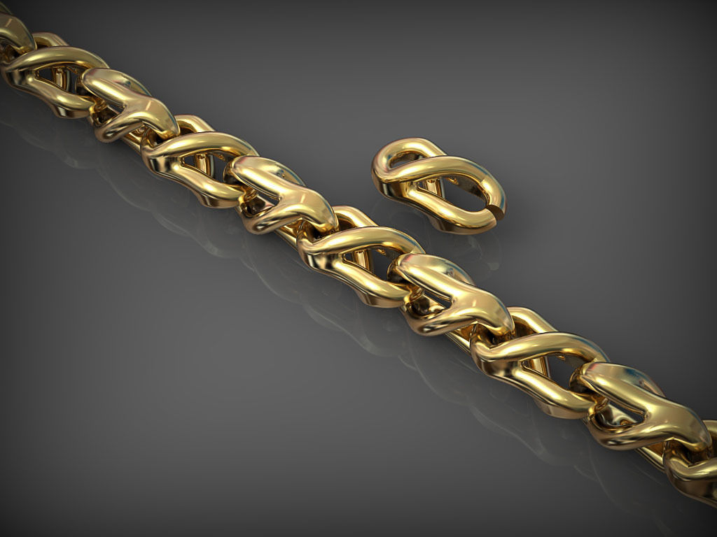 Chain Link 172 3D model 3D printable | CGTrader