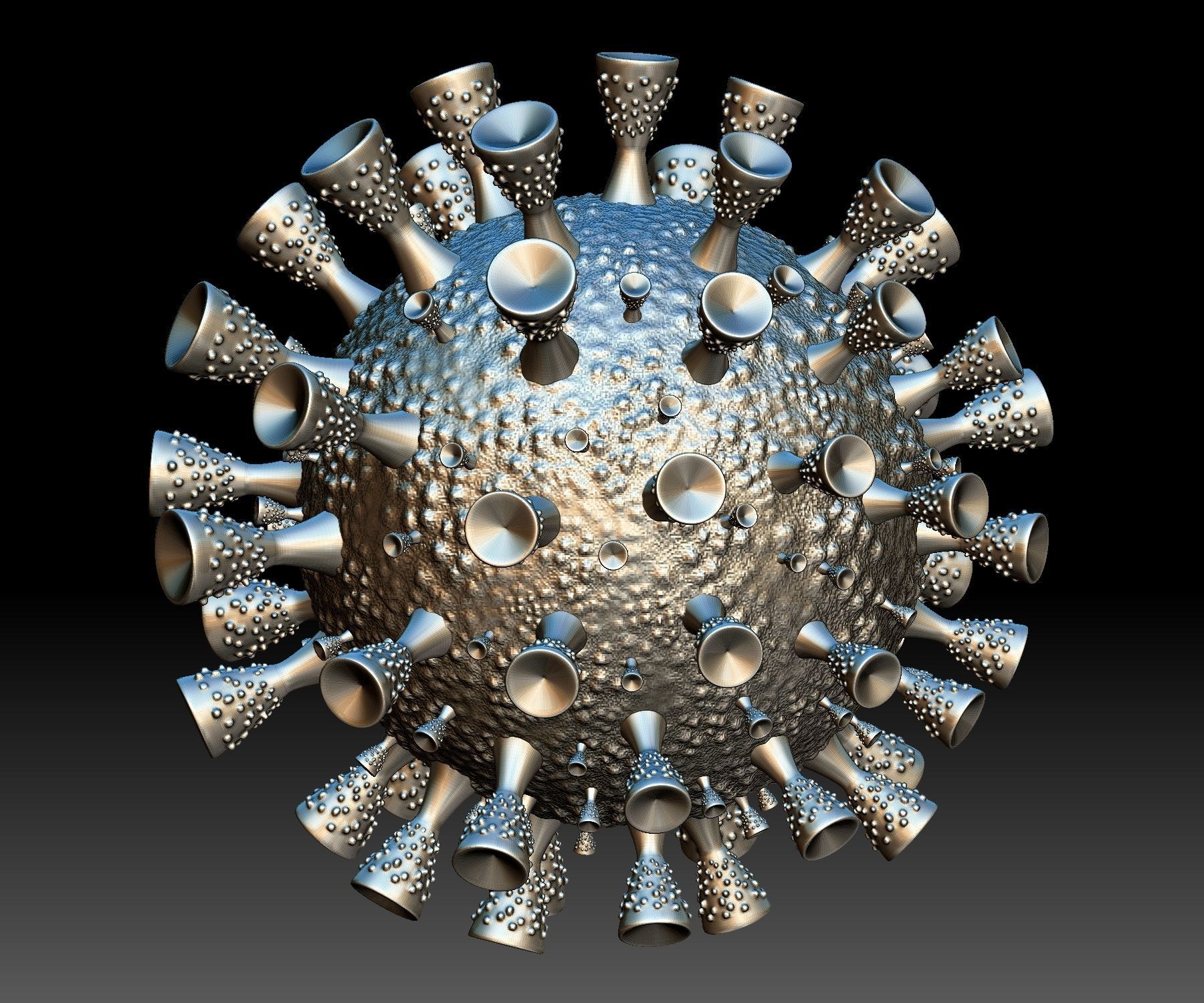 Coronavirus COVID-19 3D model 3D printable | CGTrader