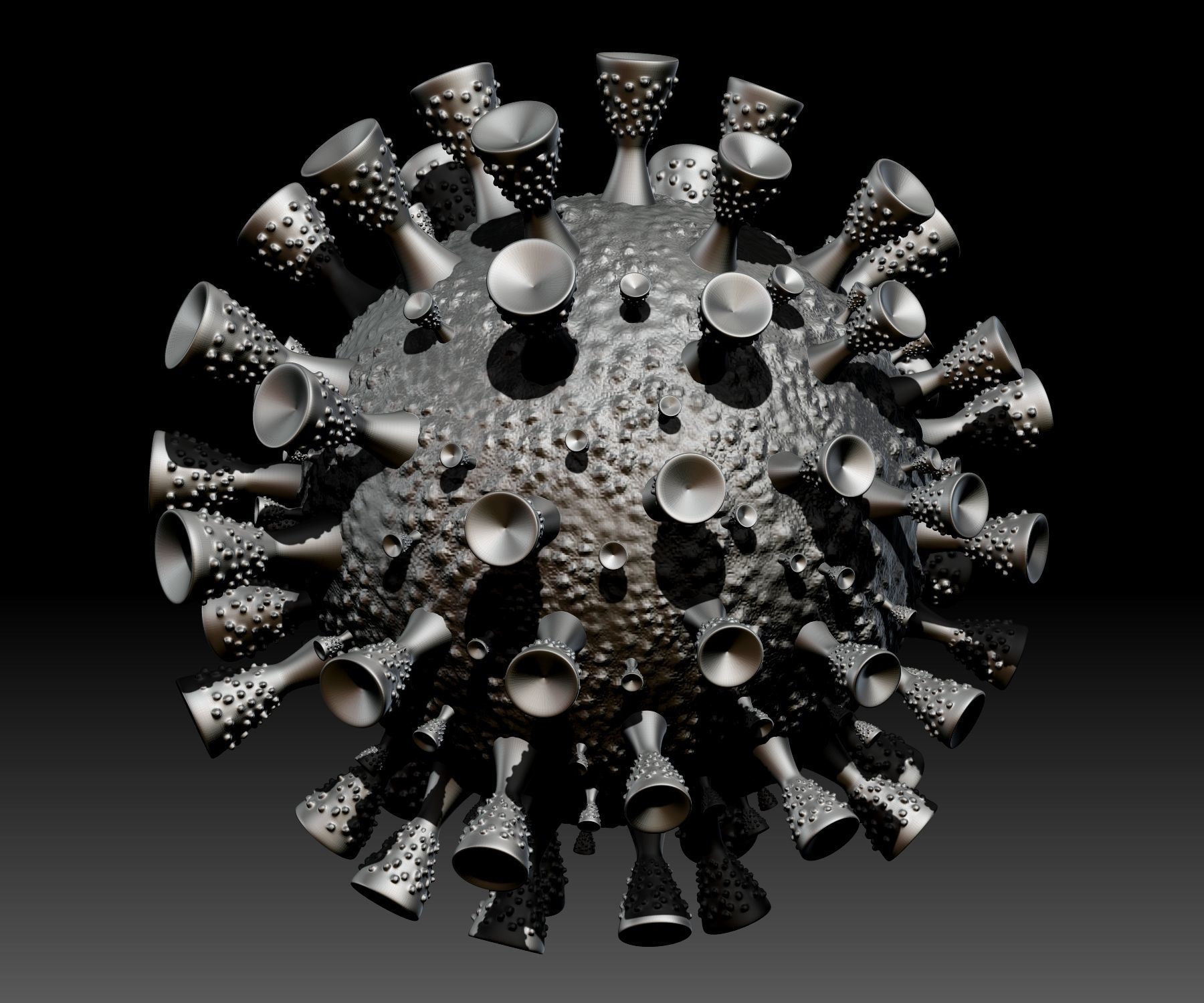 Coronavirus COVID-19 3D model 3D printable | CGTrader
