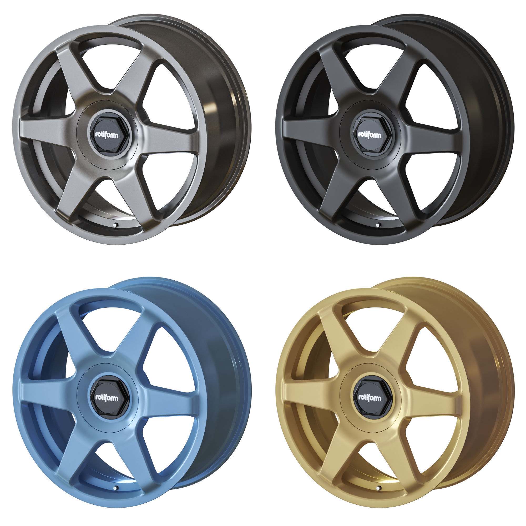 Rotiform SIX - car rims 3D model | CGTrader