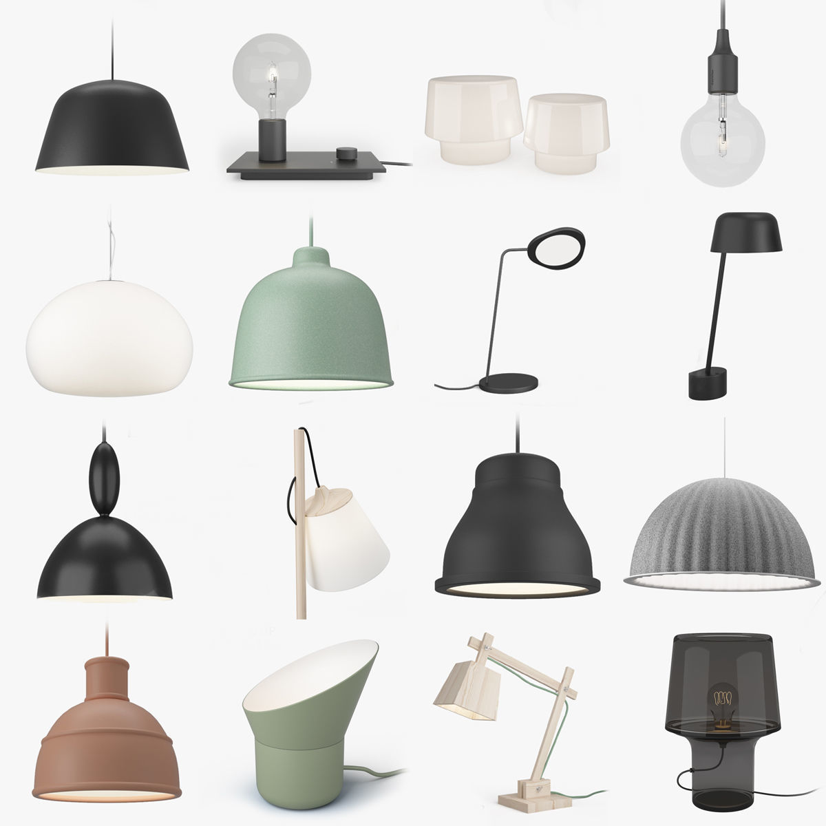 Muuto Lighting Collection 3D model | CGTrader