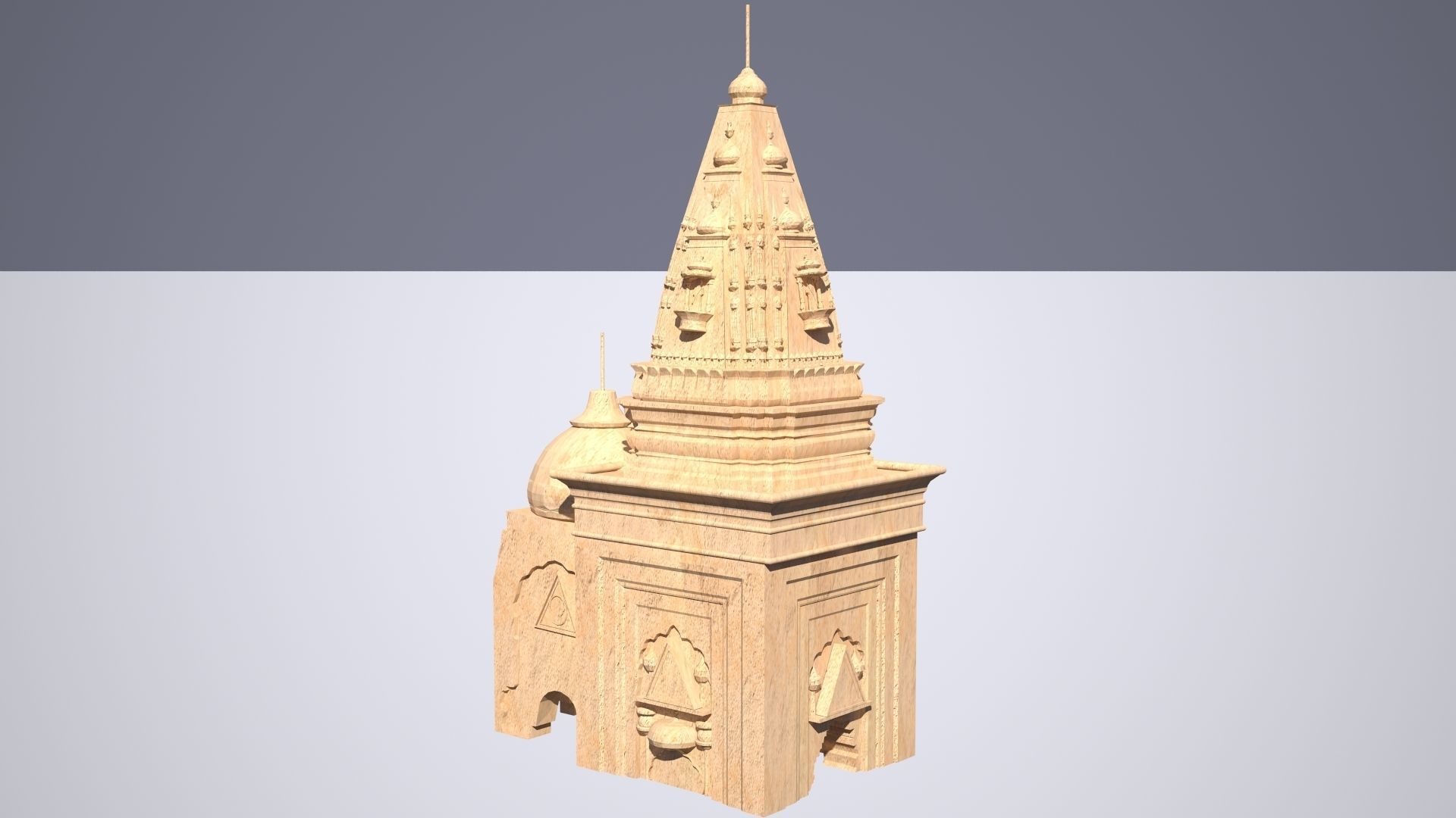 Shiva Temple 3D model | CGTrader