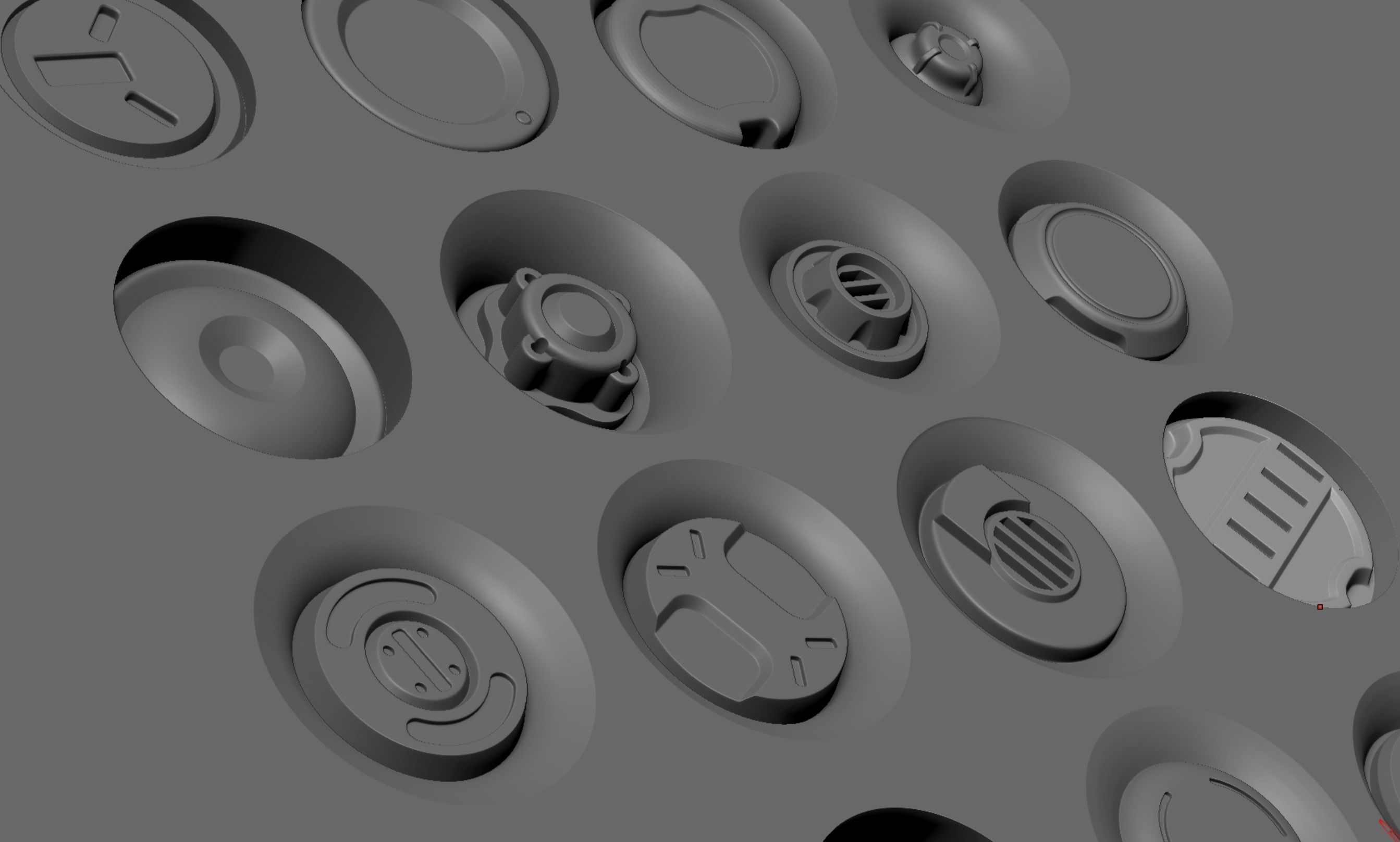 ZBrush IMM Boolean brushes for hard surfaces 3D model | CGTrader