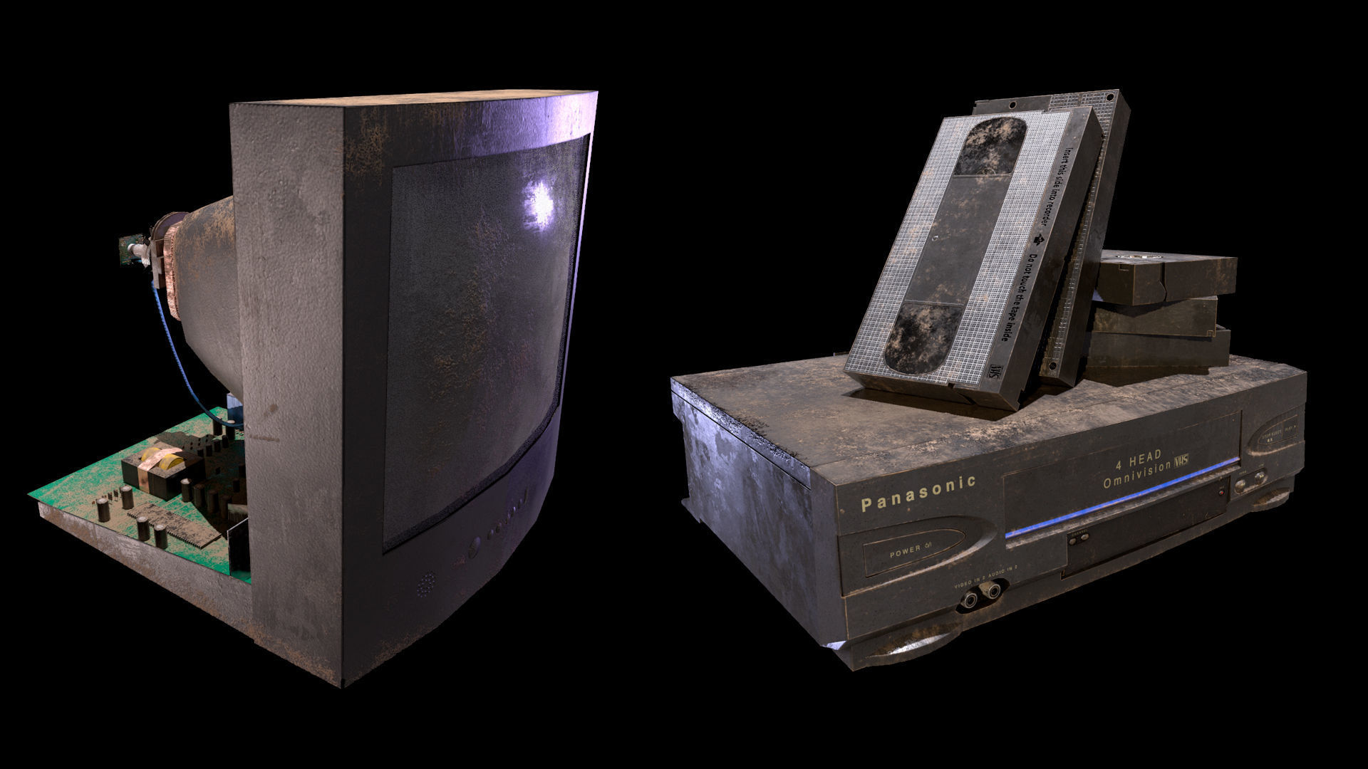 3D model PBR Props refrigerator and cube VR / AR / low-poly | CGTrader