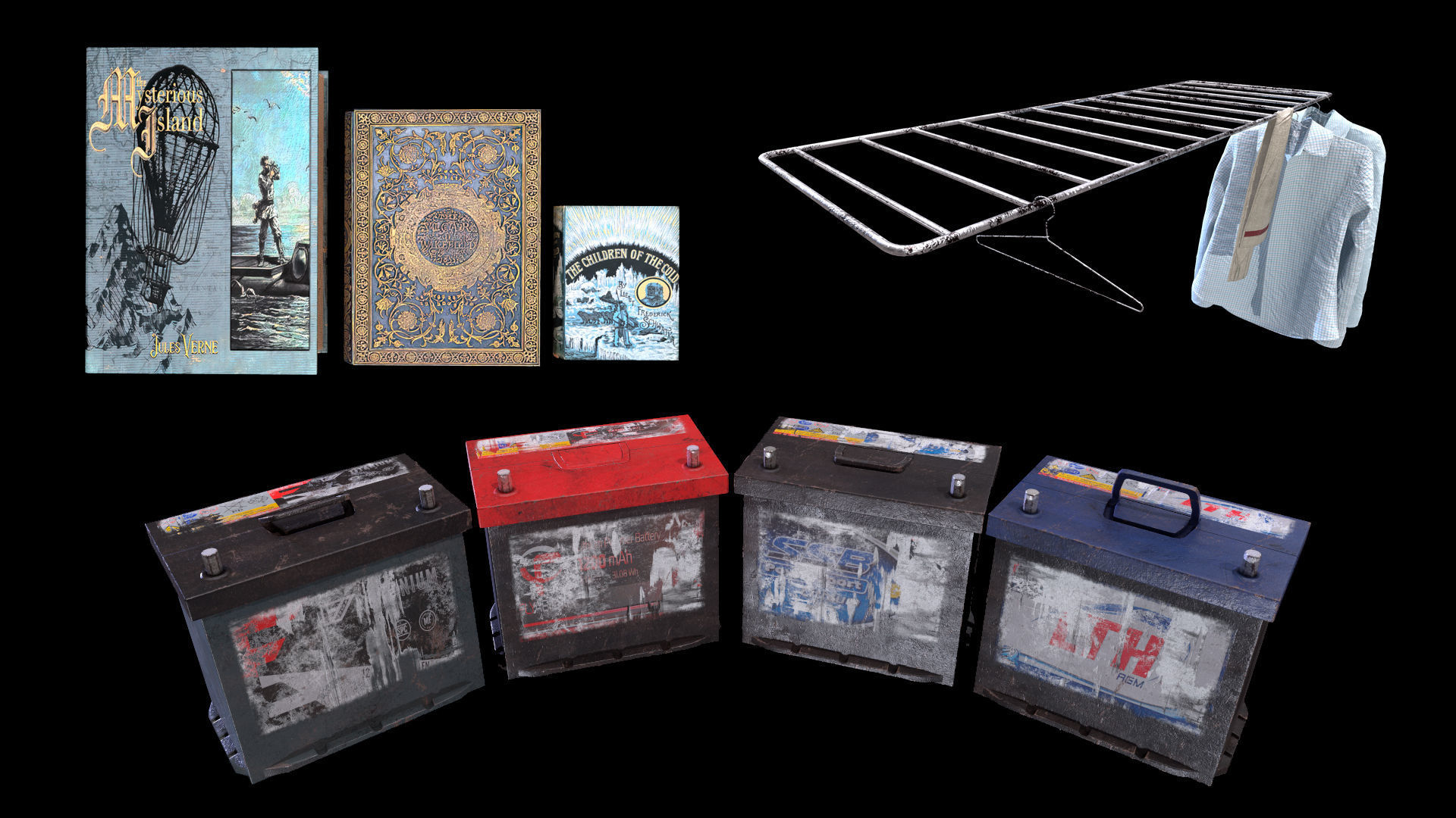 3D model PBR Props refrigerator and cube VR / AR / low-poly | CGTrader