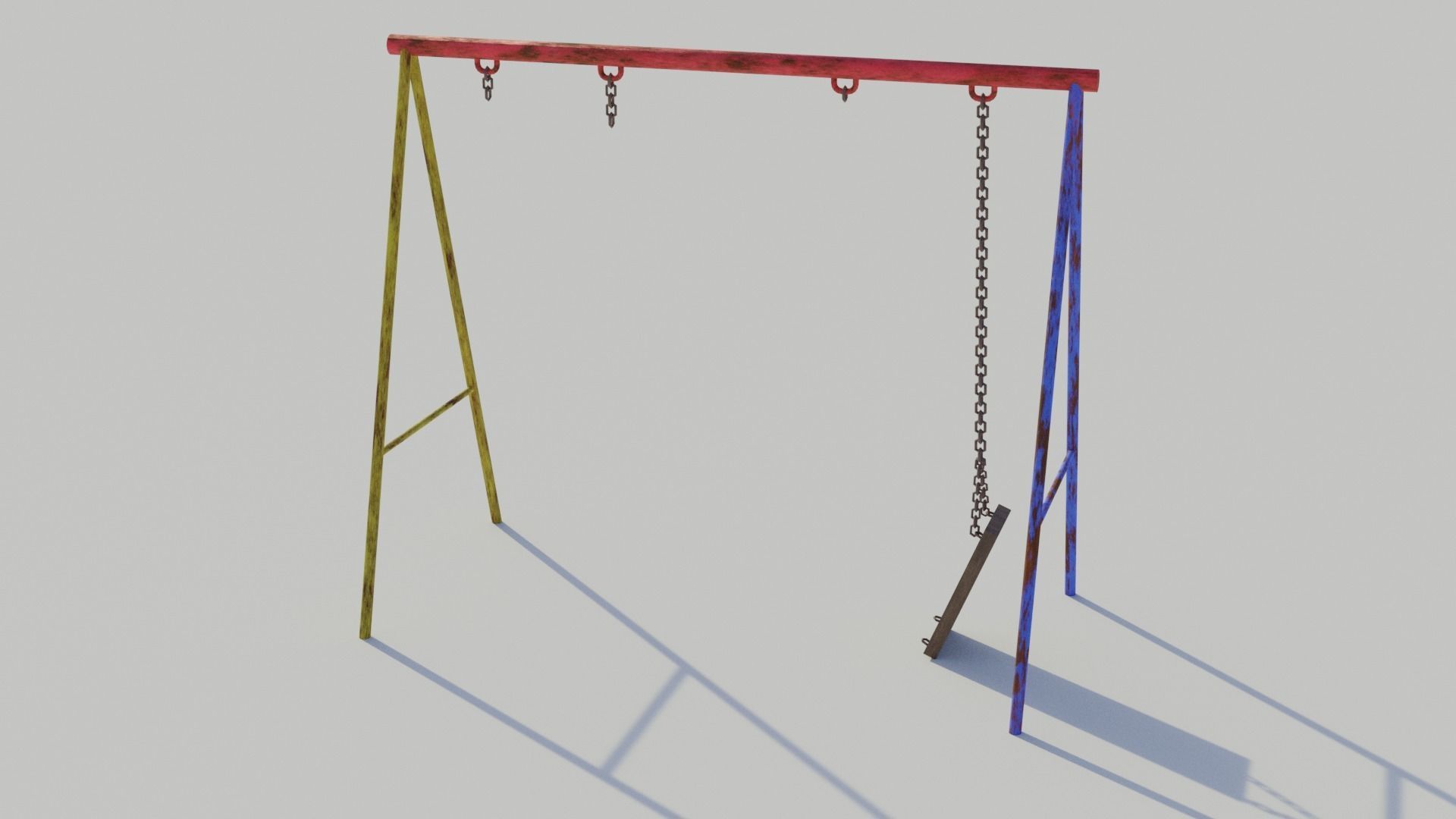 3D model Playground Swings - Low-poly PBR VR / AR / low-poly | CGTrader