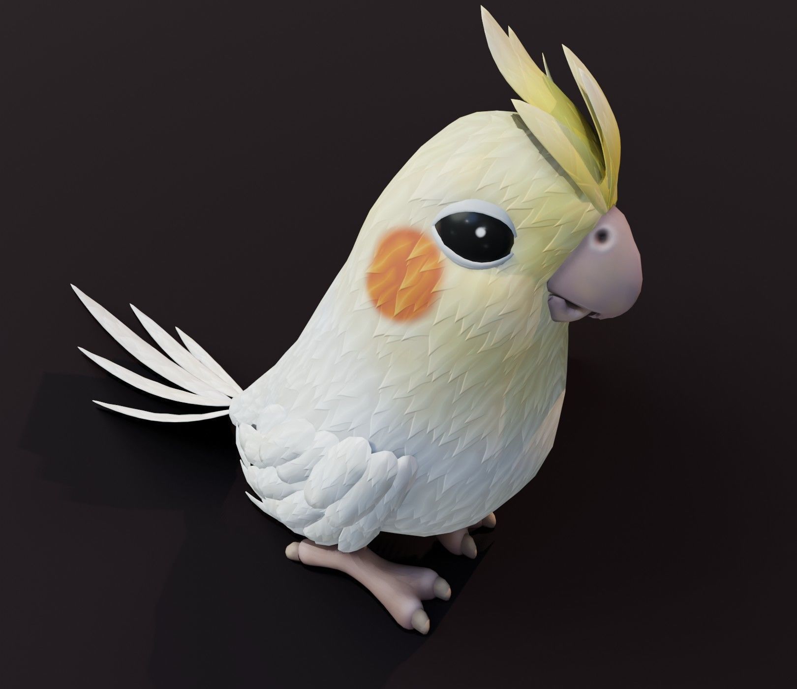 3D model Cartoon Parrot Bird 3D Model VR / AR / low-poly | CGTrader