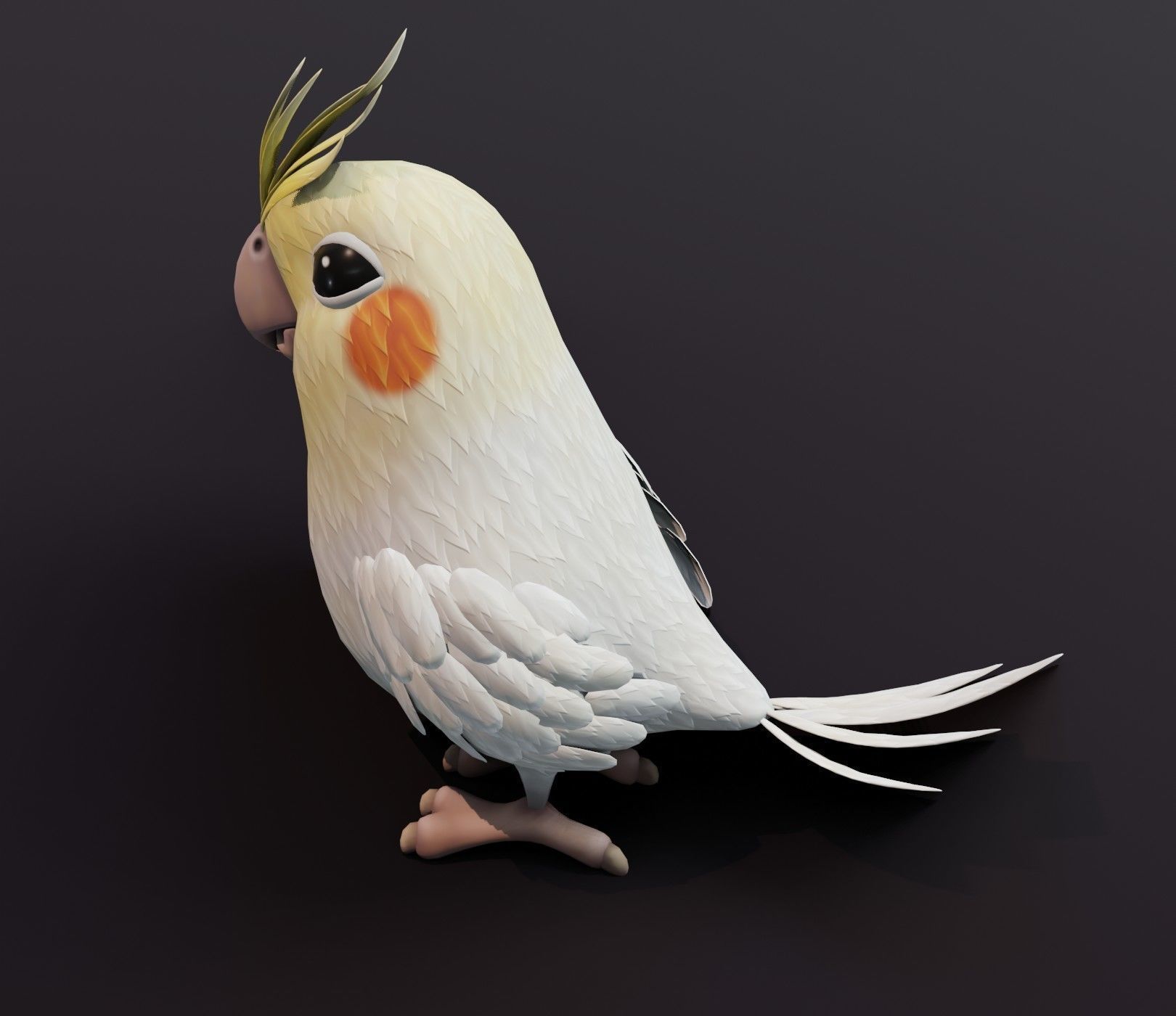 3D model Cartoon Parrot Bird 3D Model VR / AR / low-poly | CGTrader
