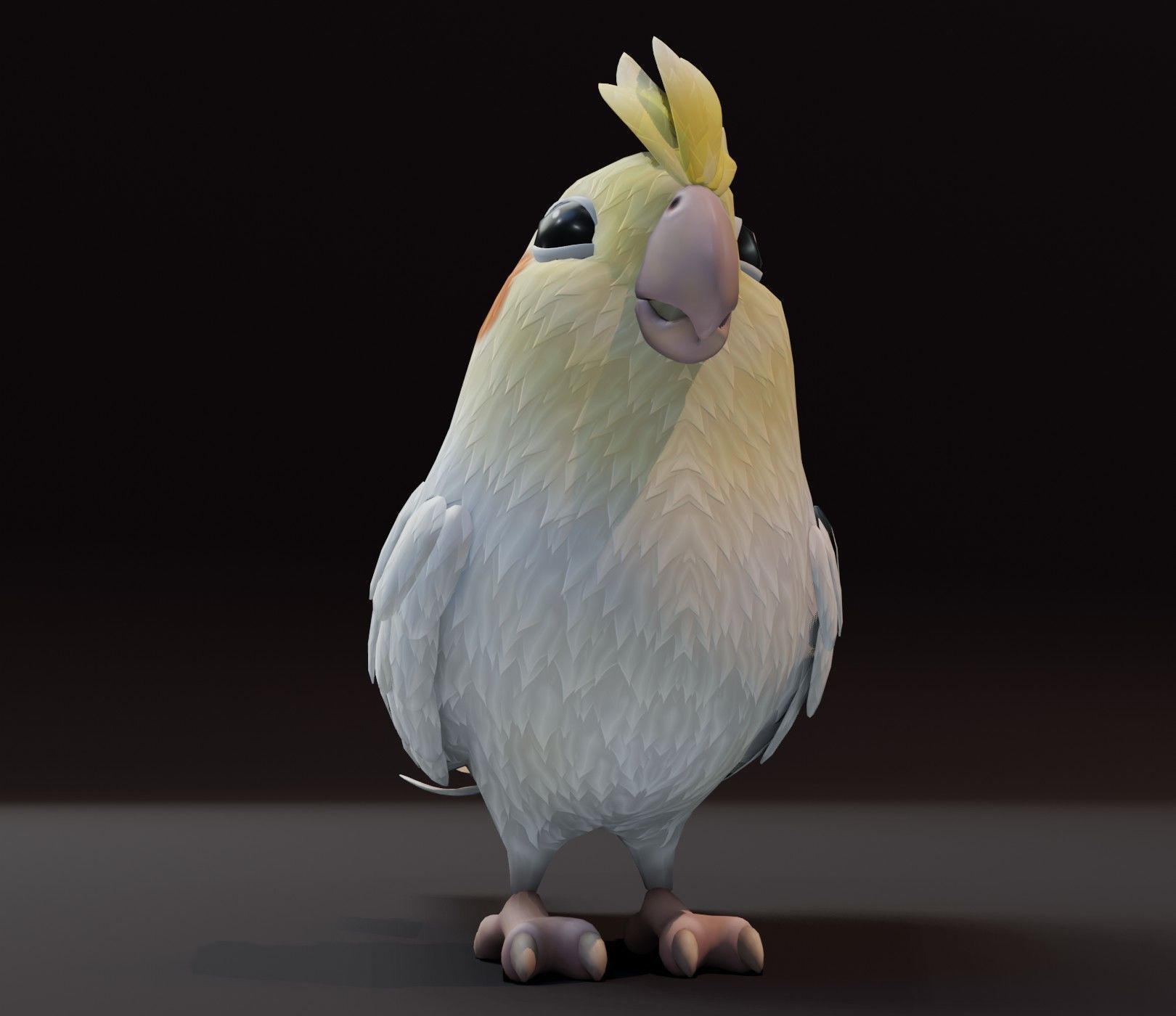 3D model Cartoon Parrot Bird 3D Model VR / AR / low-poly | CGTrader