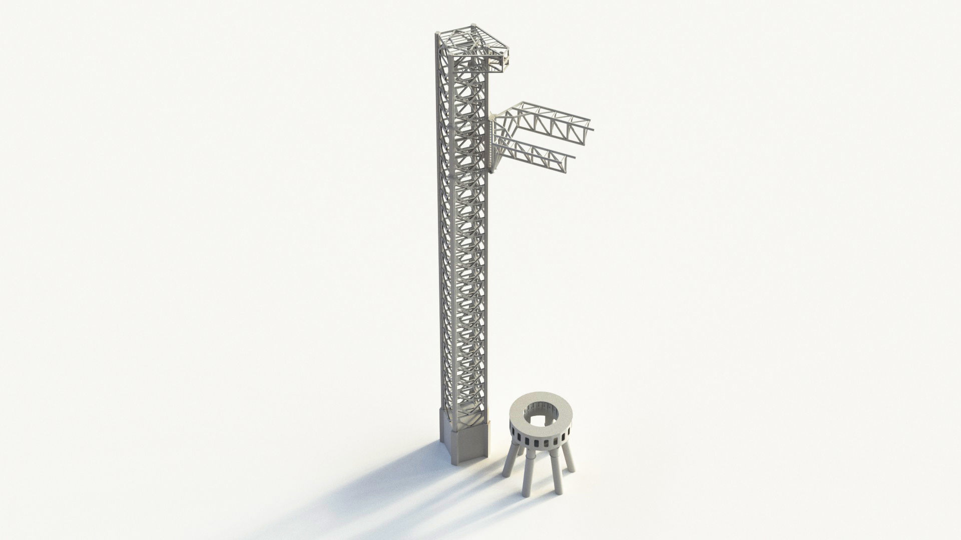 SpaceX Starbase Orbital Launch Tower -Mechazilla- 3D model | CGTrader